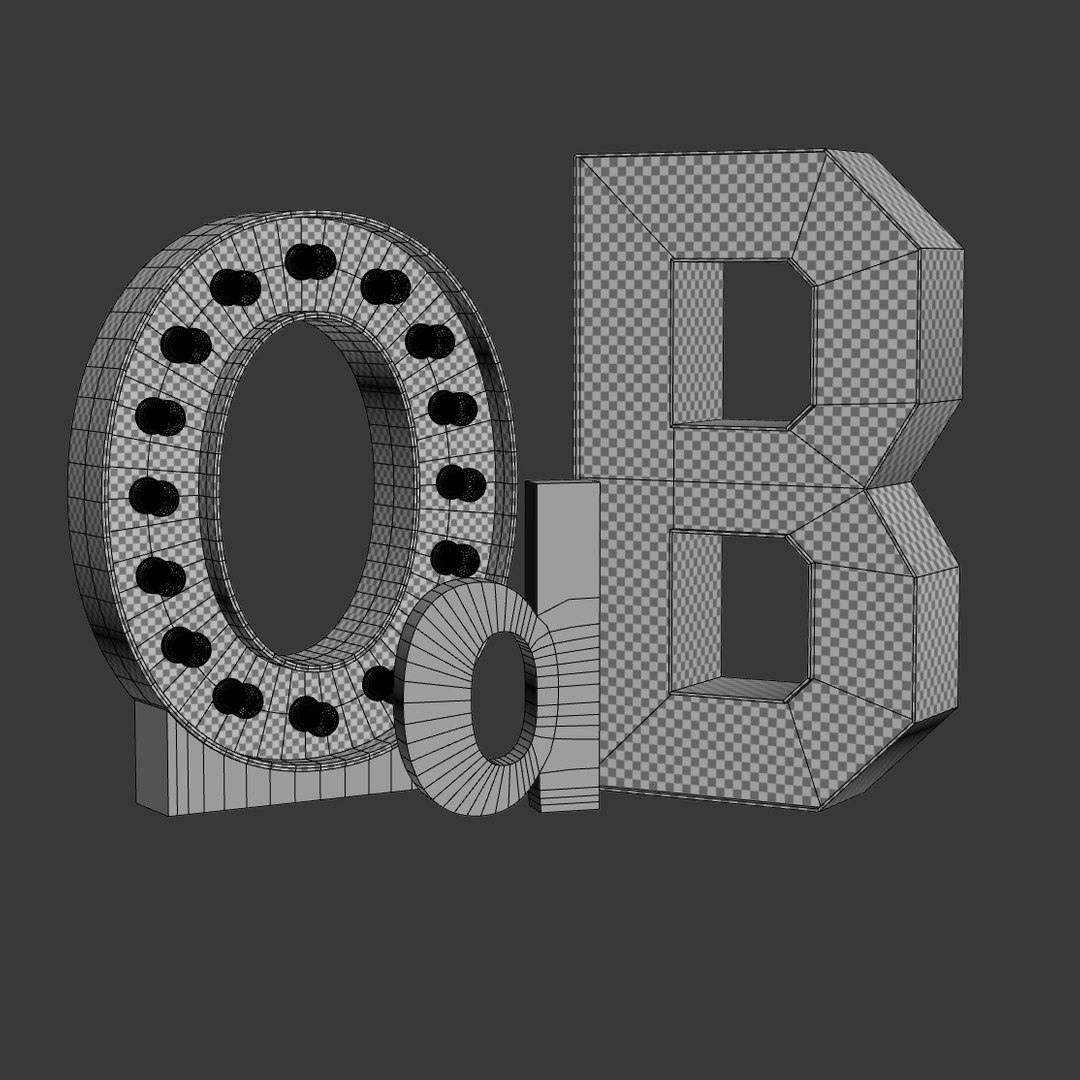 3D Model Letters Decor - TurboSquid 1591791