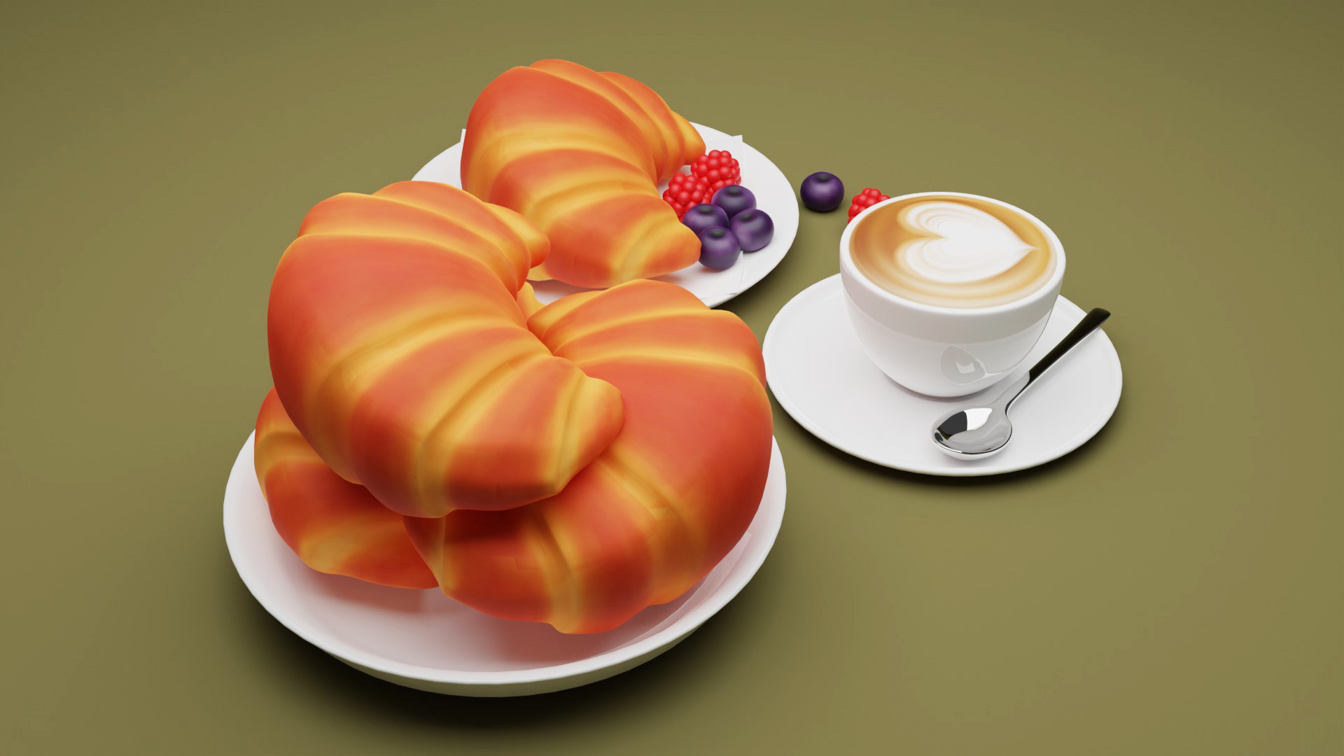3D Croissant 001 - TurboSquid 2166715
