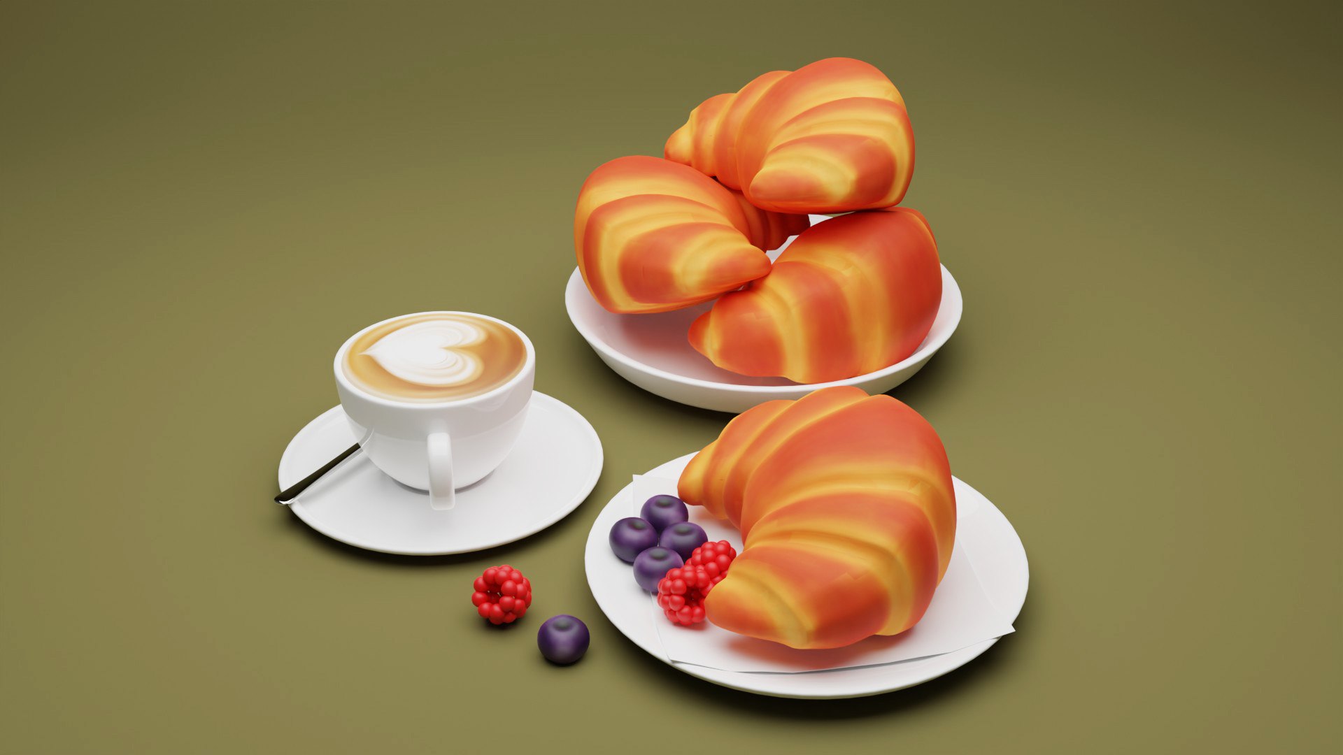 3D Croissant 001 - TurboSquid 2166715