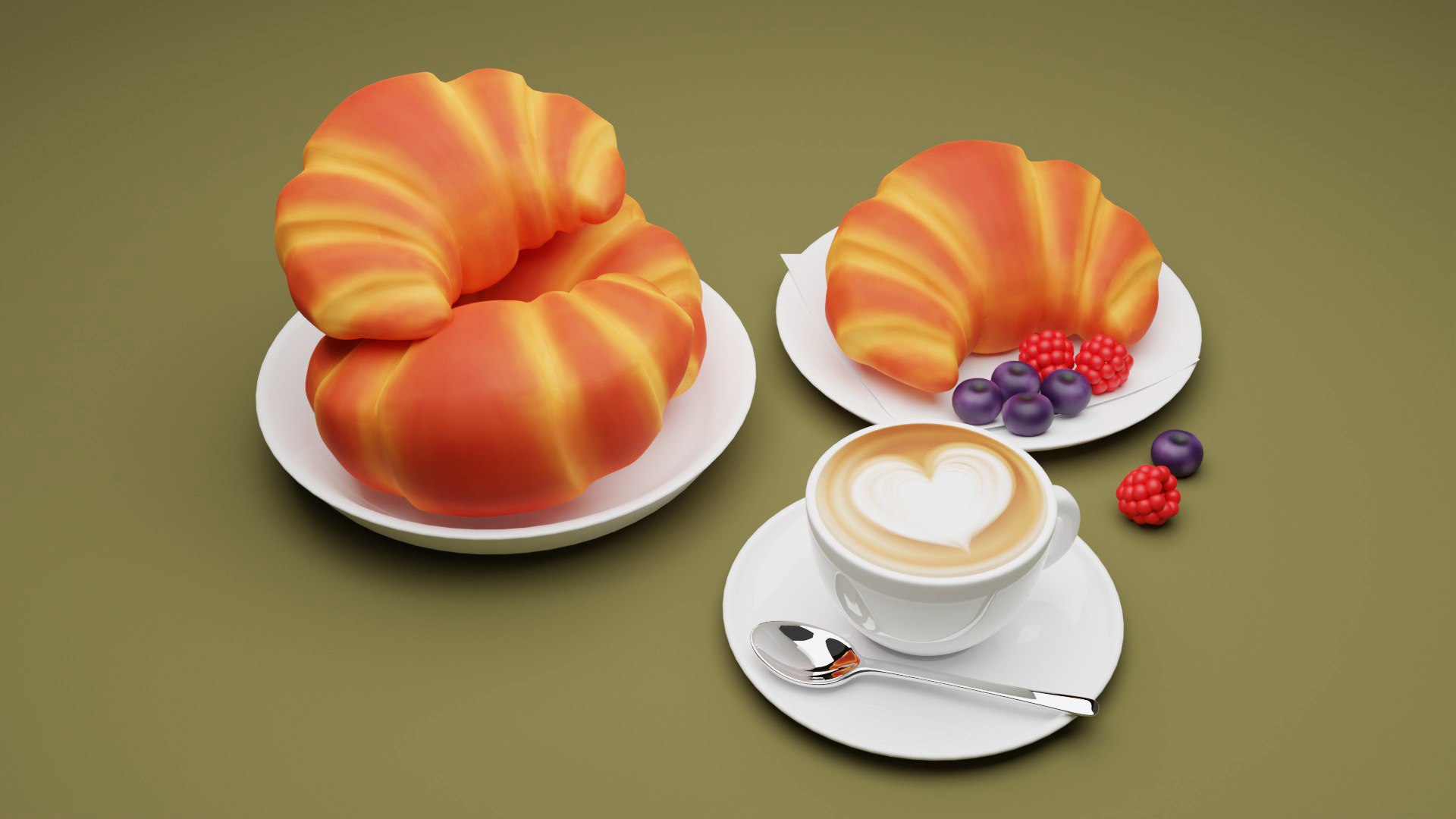 3D Croissant 001 - TurboSquid 2166715