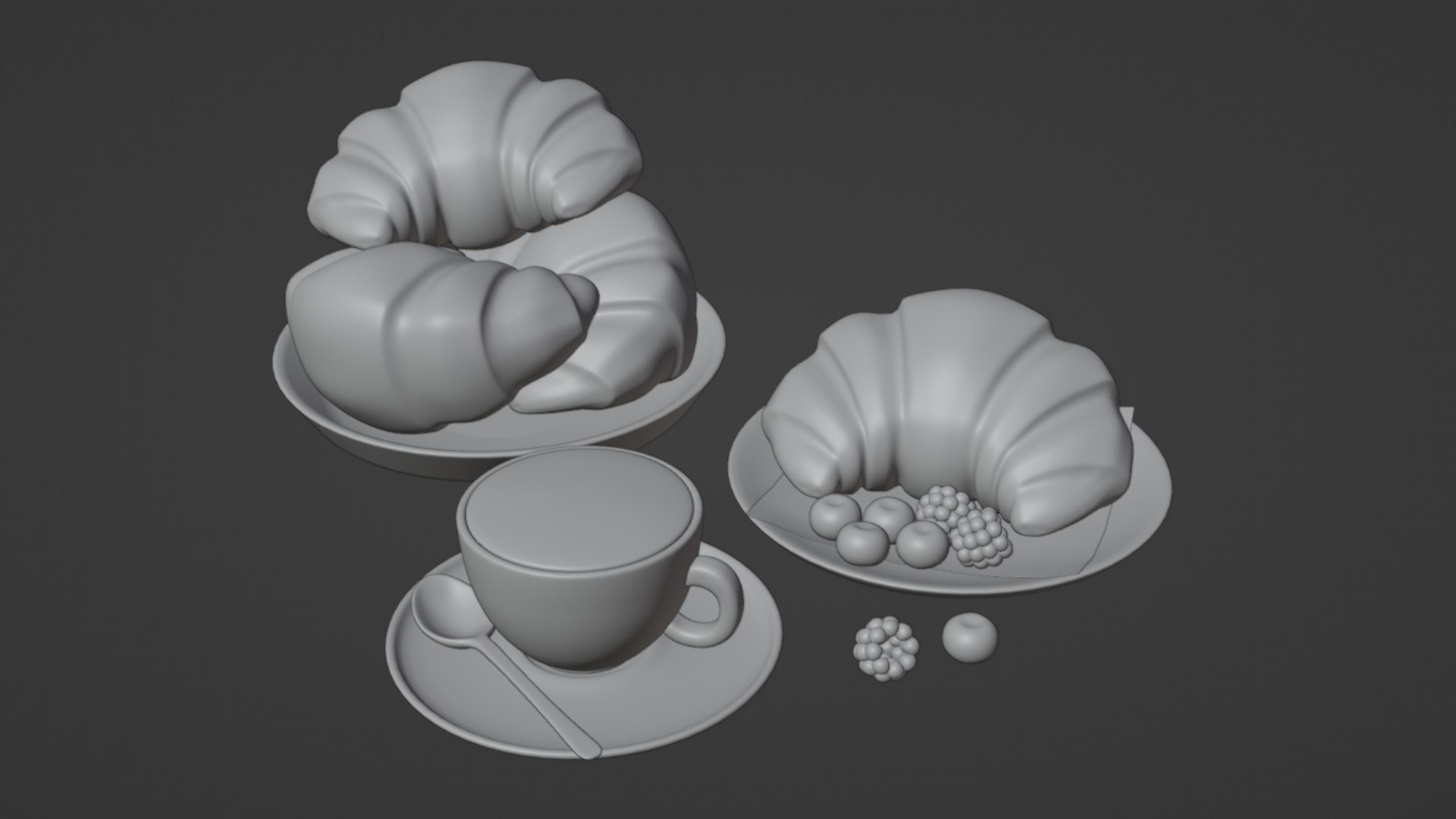 3D Croissant 001 - TurboSquid 2166715