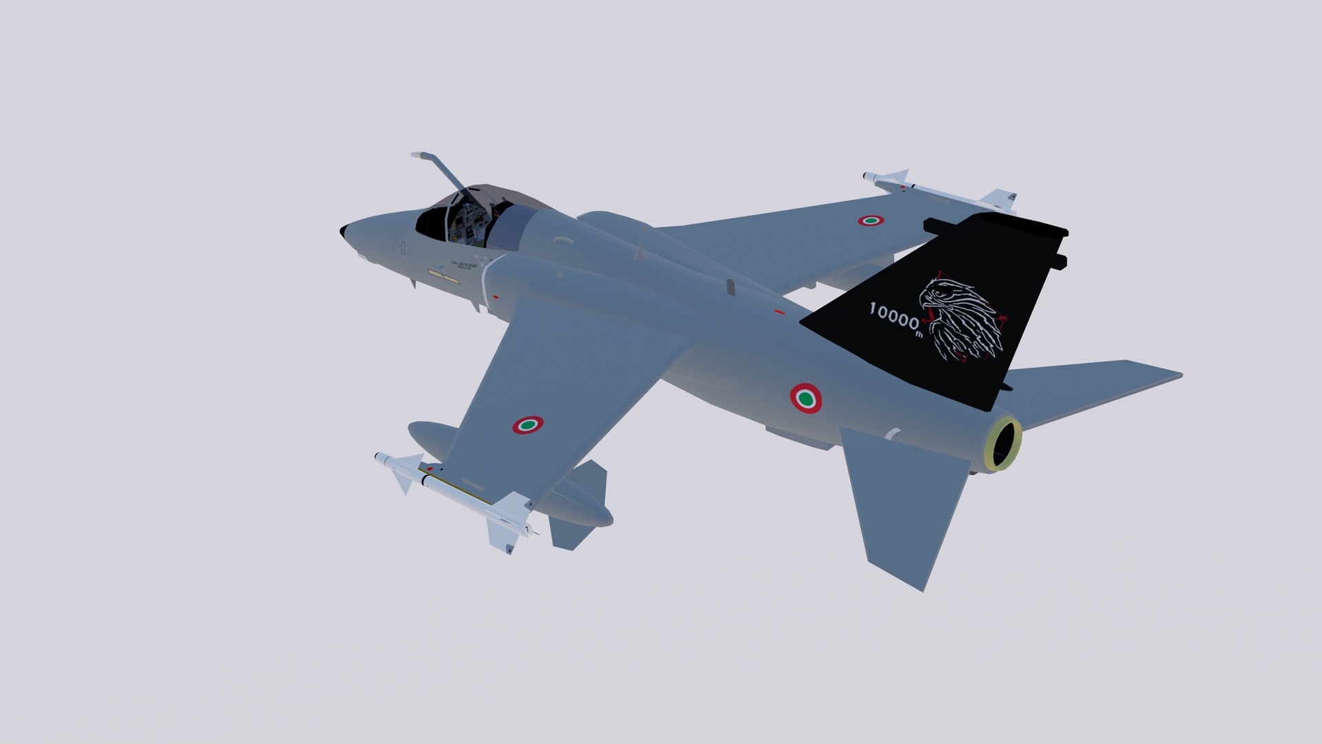3D International AMX A-1A Italian Air Force - TurboSquid 2060975