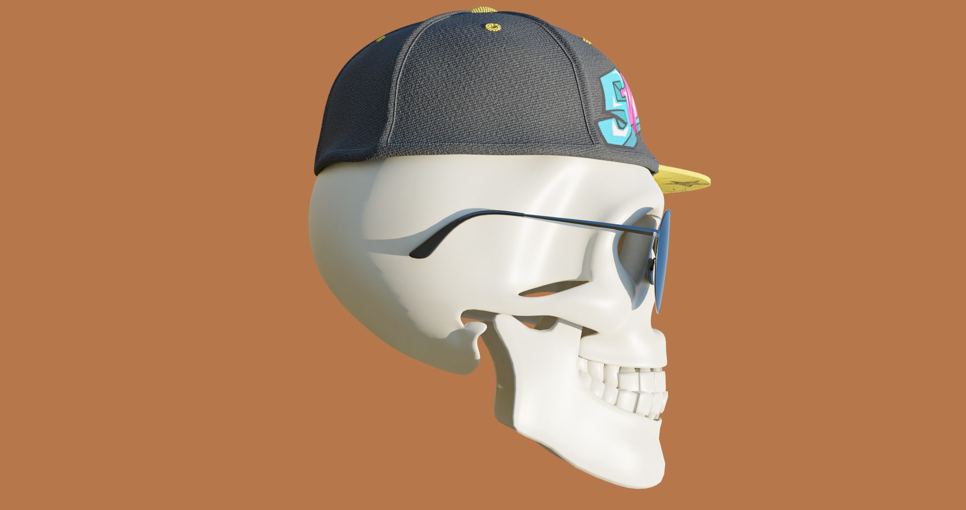 Swag Skull GameReady With PBR Unity Unreal Engine V-ray Arnold Textures ...