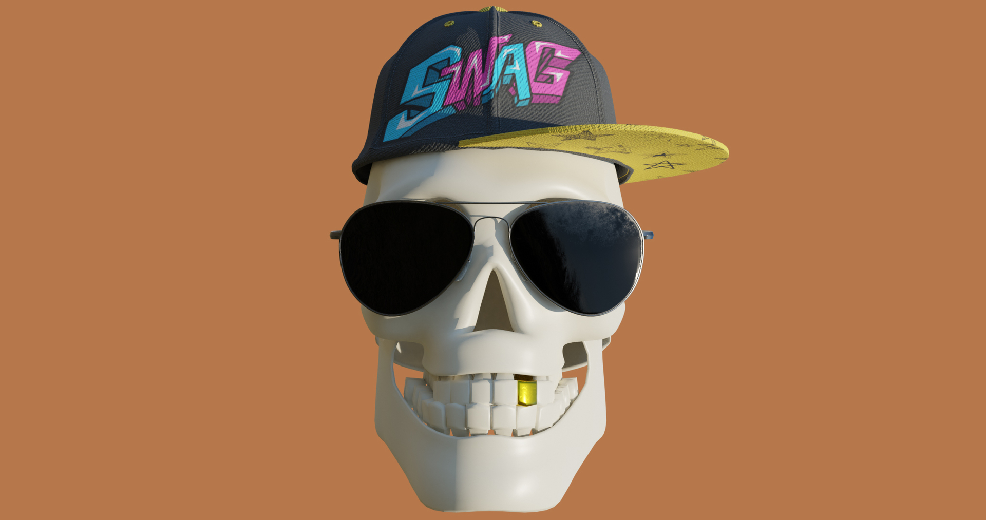 Swag Skull GameReady With PBR Unity Unreal Engine V-ray Arnold Textures ...