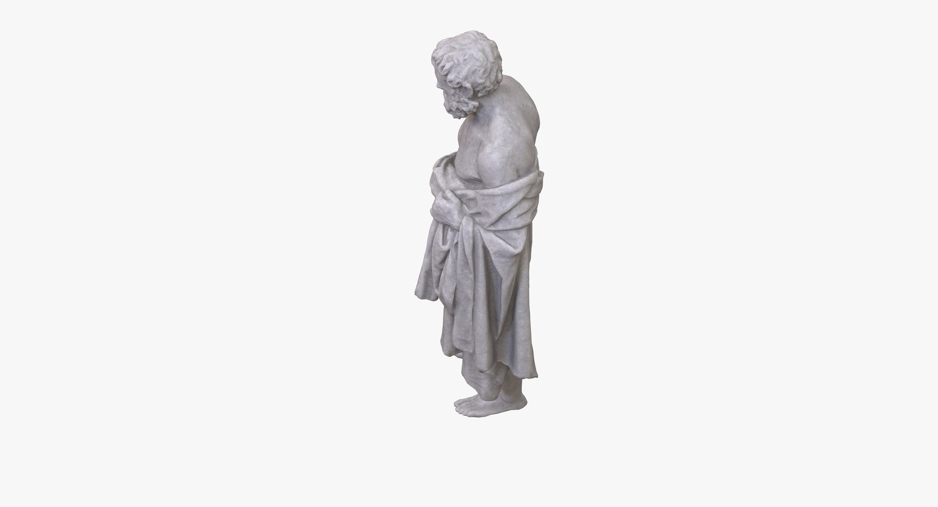 3D Philosopher Man Statue V1 - TurboSquid 2027611