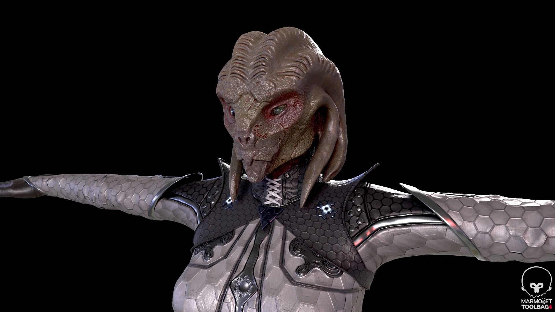 3D Alien Priest Rigged - TurboSquid 1724287