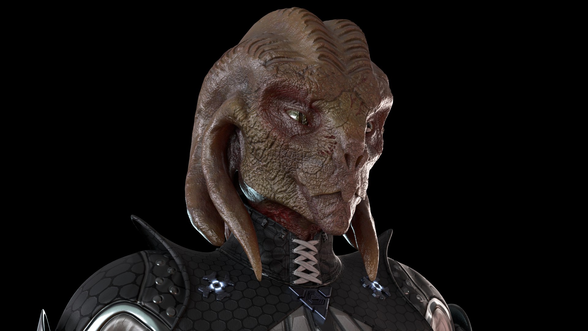 3D Alien Priest Rigged - TurboSquid 1724287