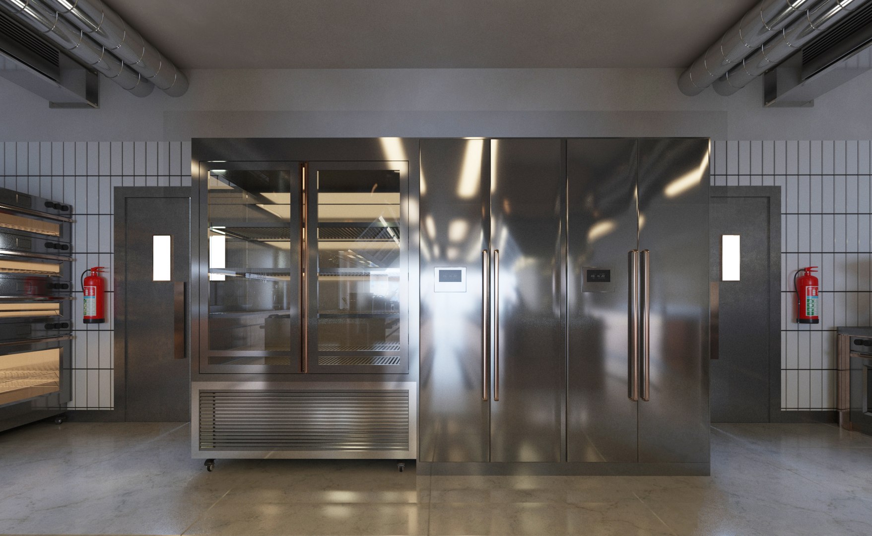 Modern Commercial Kitchen Interior 3D model - TurboSquid 2113783