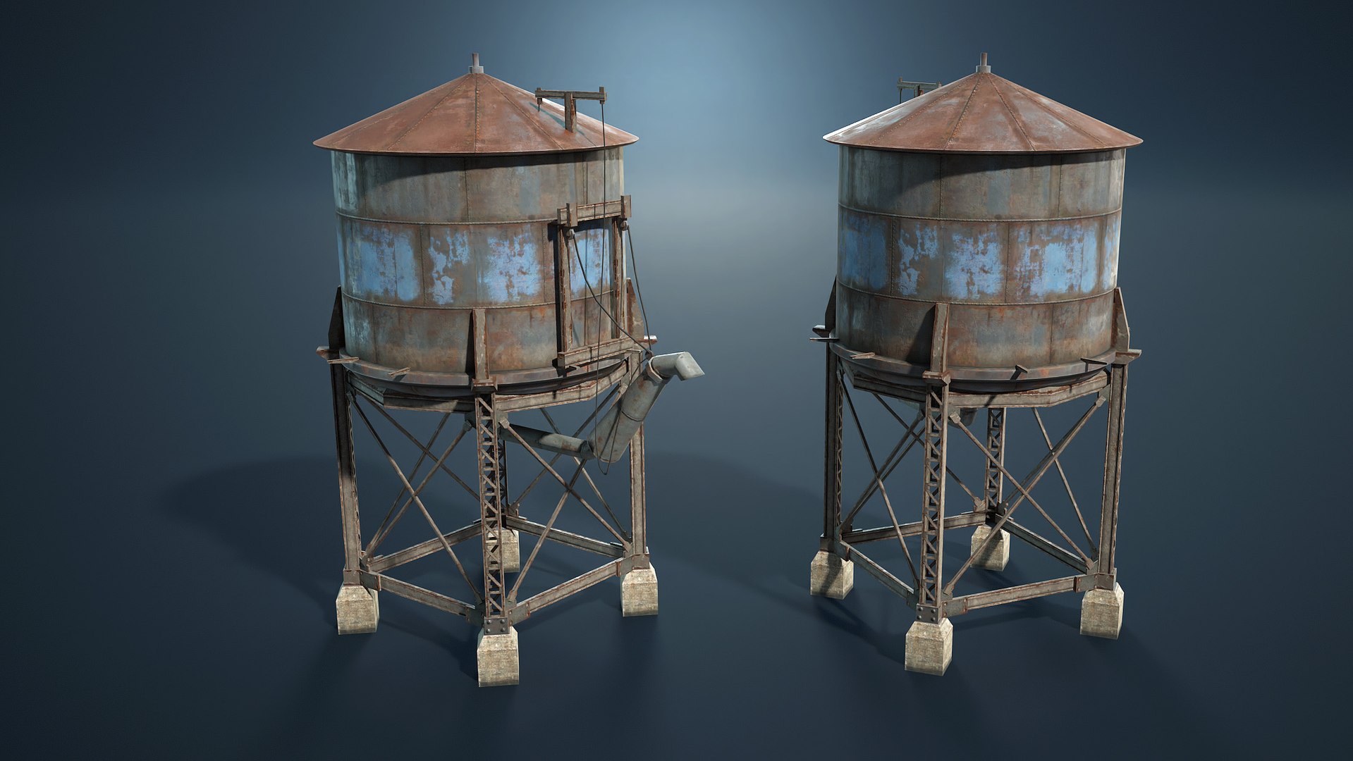 Watertowersblend 3D Model - TurboSquid 2206783