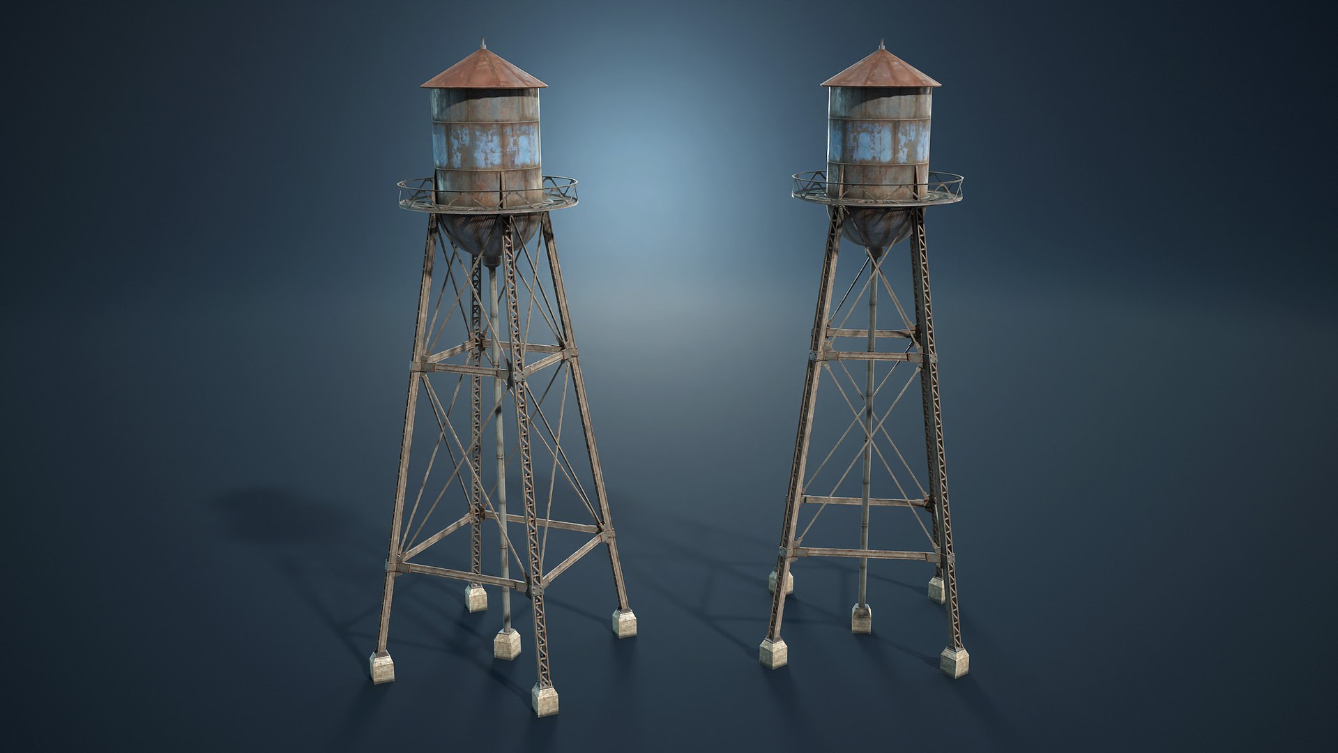Watertowersblend 3D Model - TurboSquid 2206783