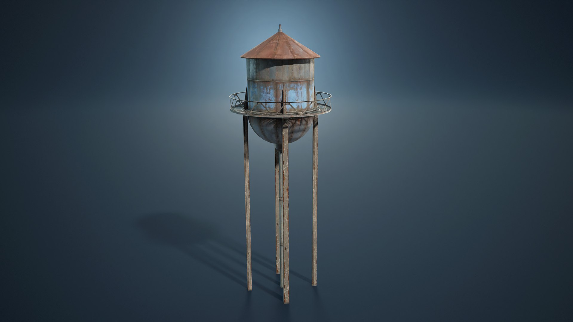 Watertowersblend 3D Model - TurboSquid 2206783