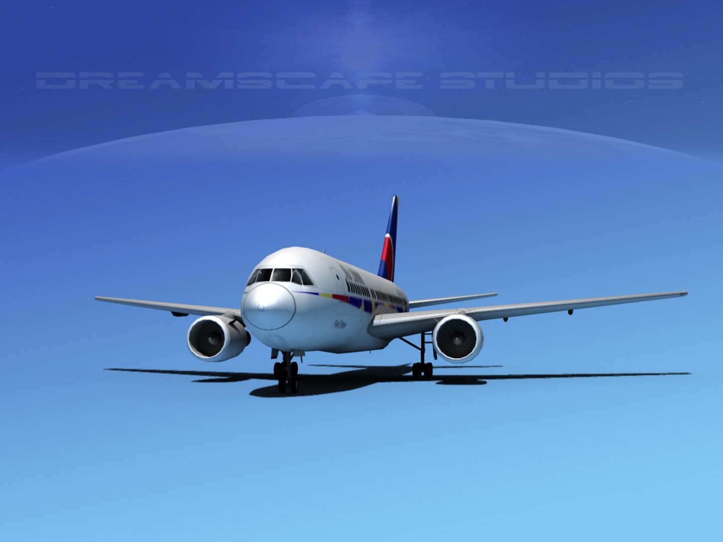 Boeing 767 767-100 3d Model