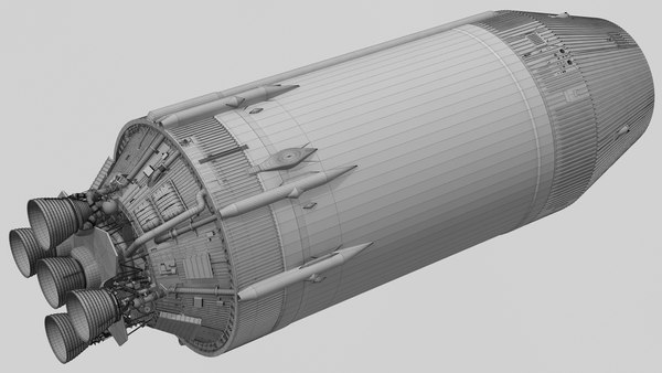 3D saturn v s-ii stage - TurboSquid 1541871