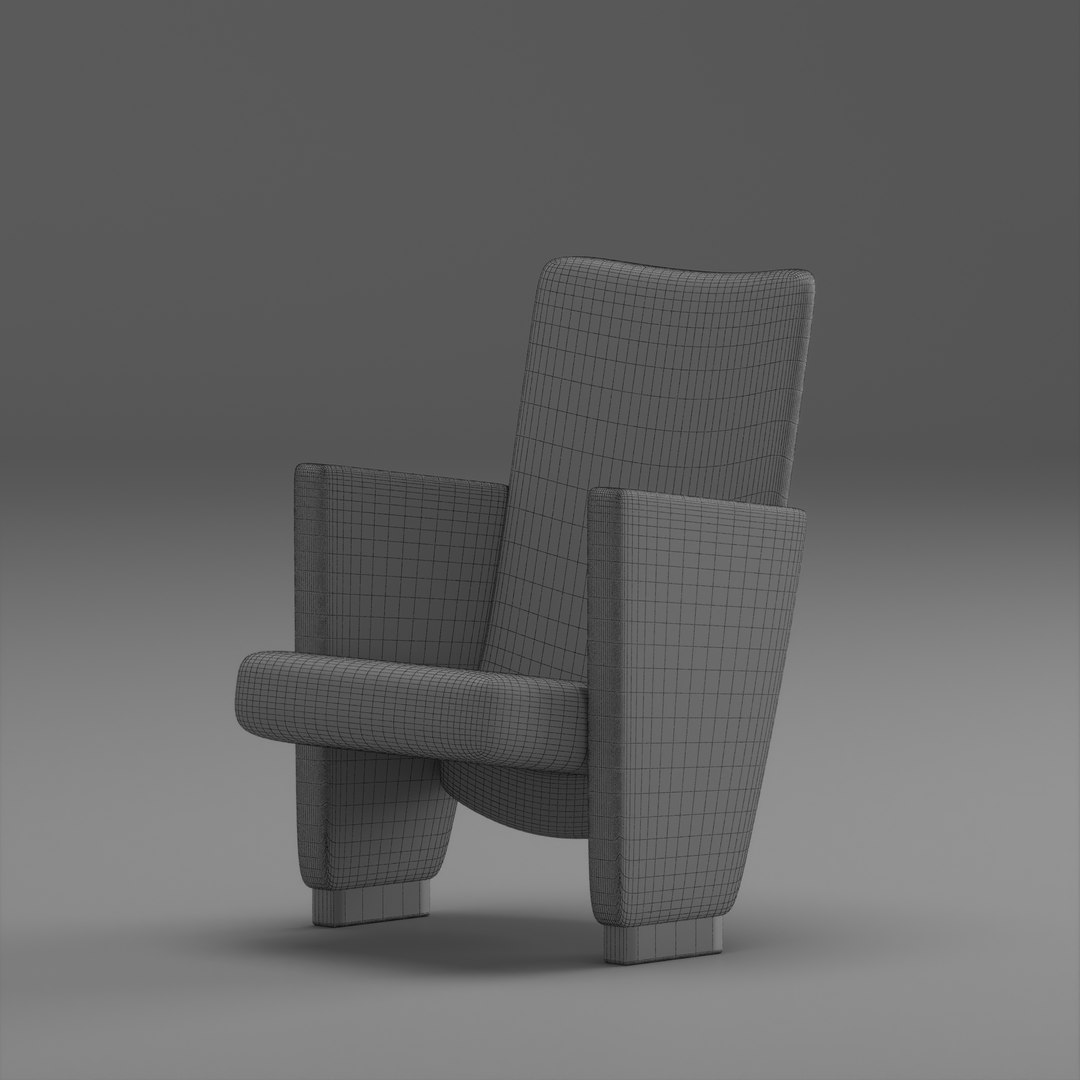 Theatre Chair 3D Model - TurboSquid 2026846