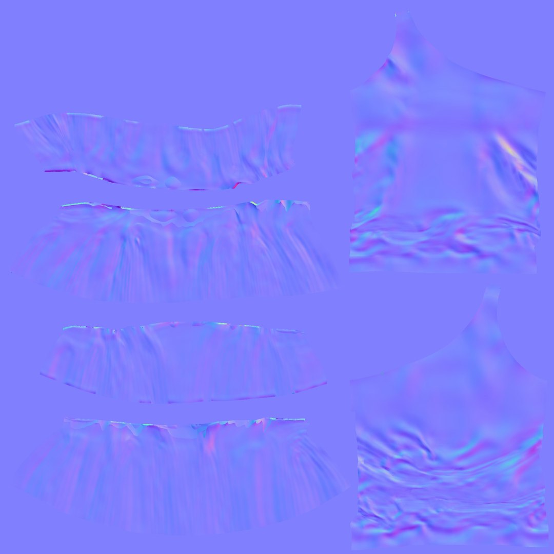 3D Model Torn Edge Layered Mini Skirt Outfit - TurboSquid 1919732