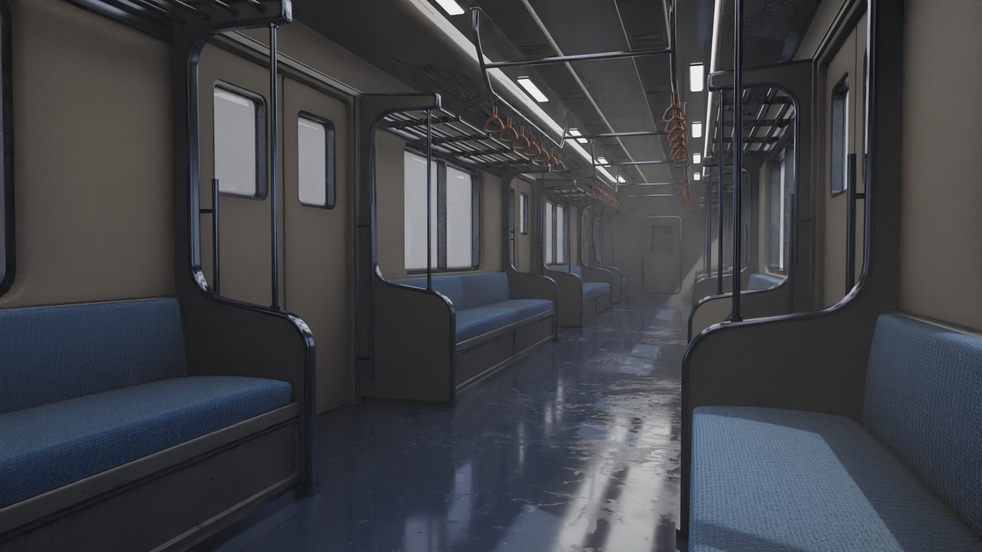 Japan Train Takyo Metro Subway 6000 02 Low-poly 3D Model Model ...