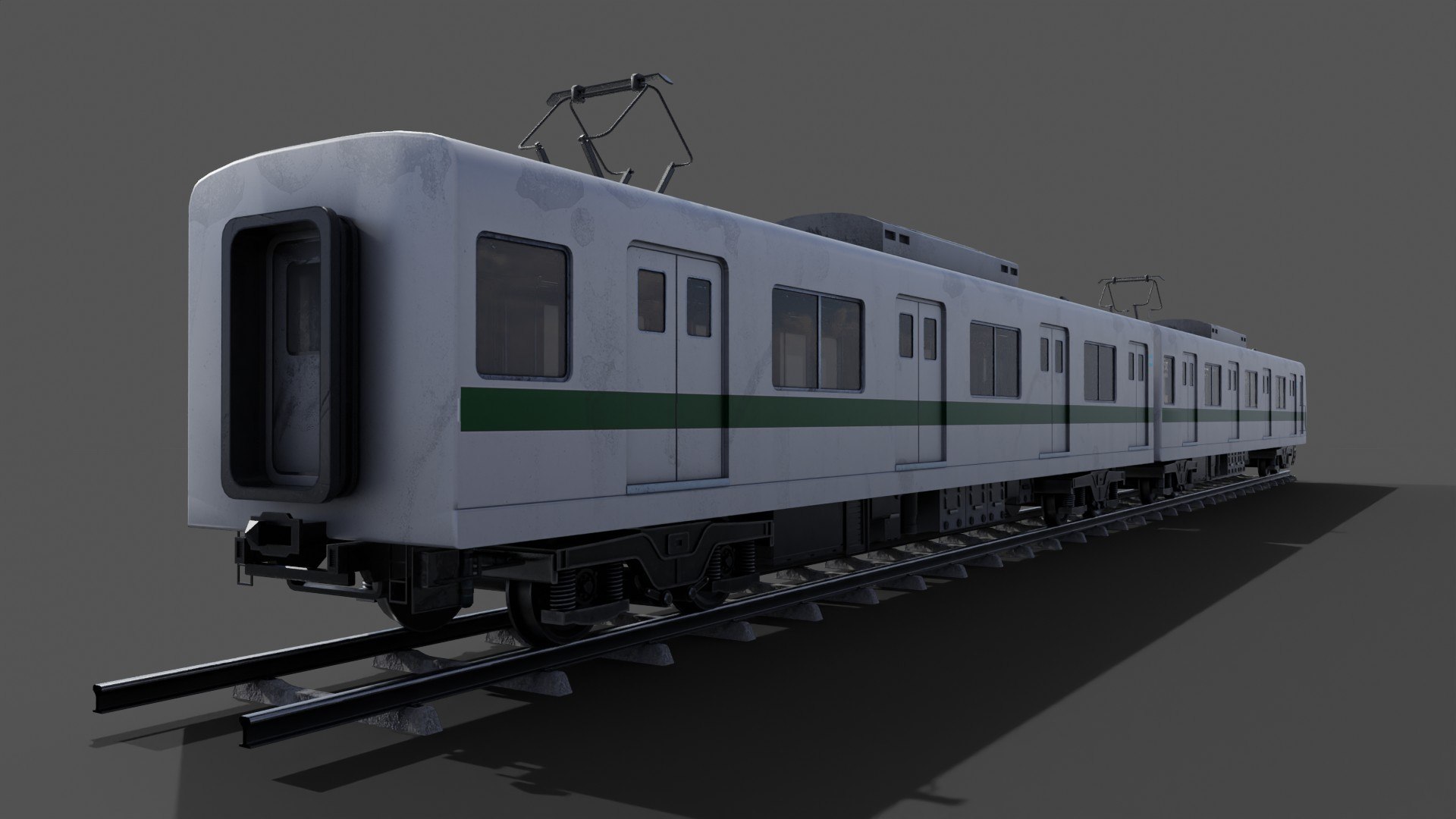 Japan Train Takyo Metro Subway 6000 02 Low-poly 3D Model Model ...