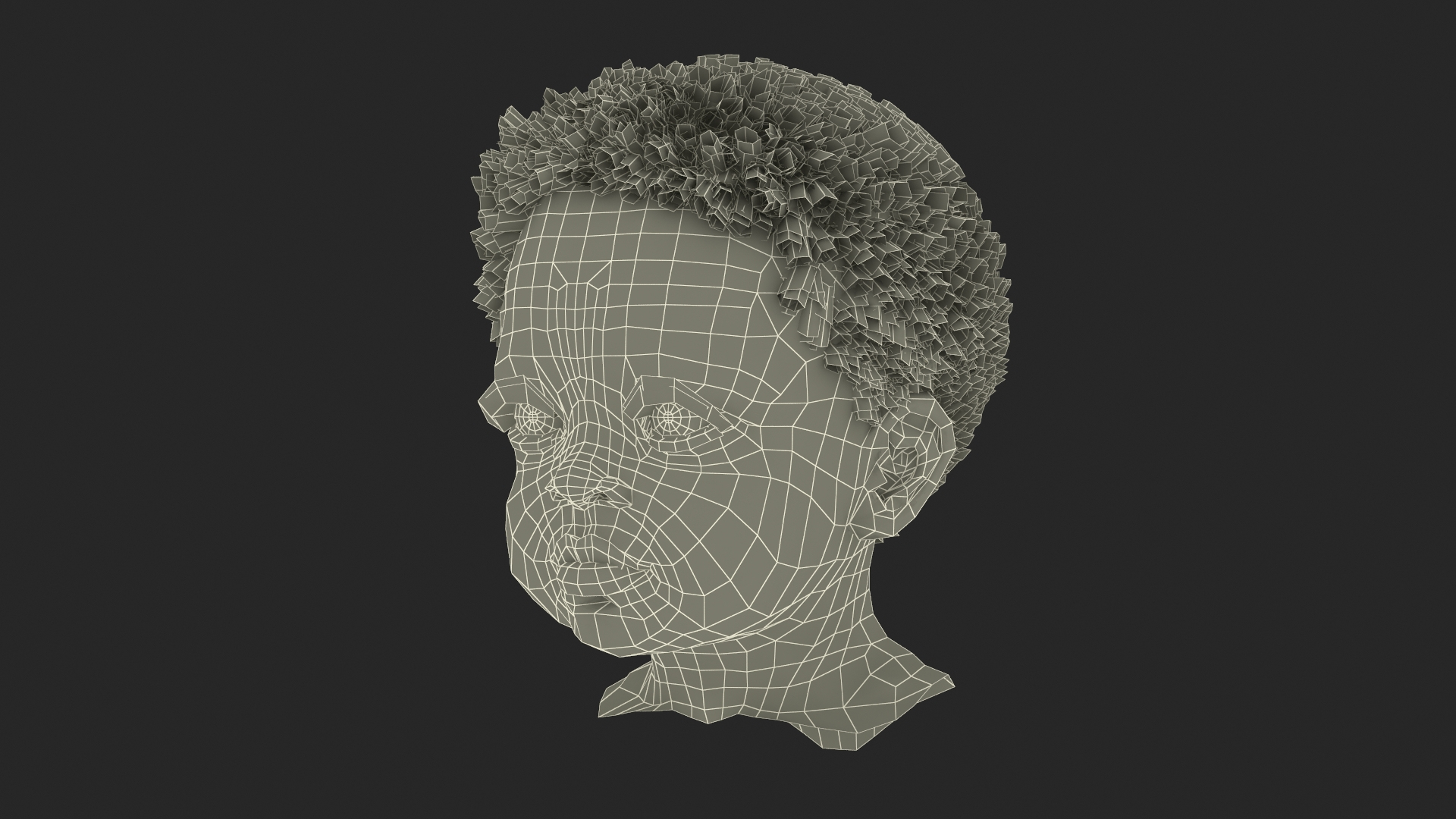 African Baby Boy Light Skin Head Model - TurboSquid 2314629