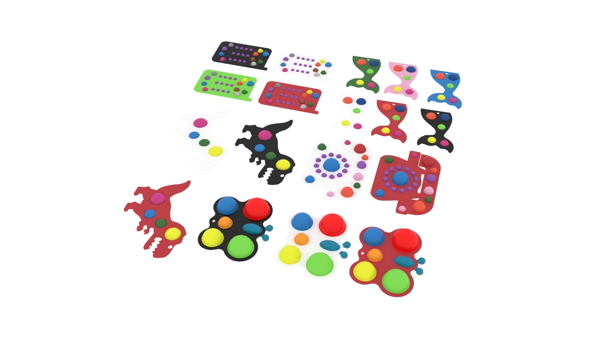 3D Simple Dimples Set - TurboSquid 1771493