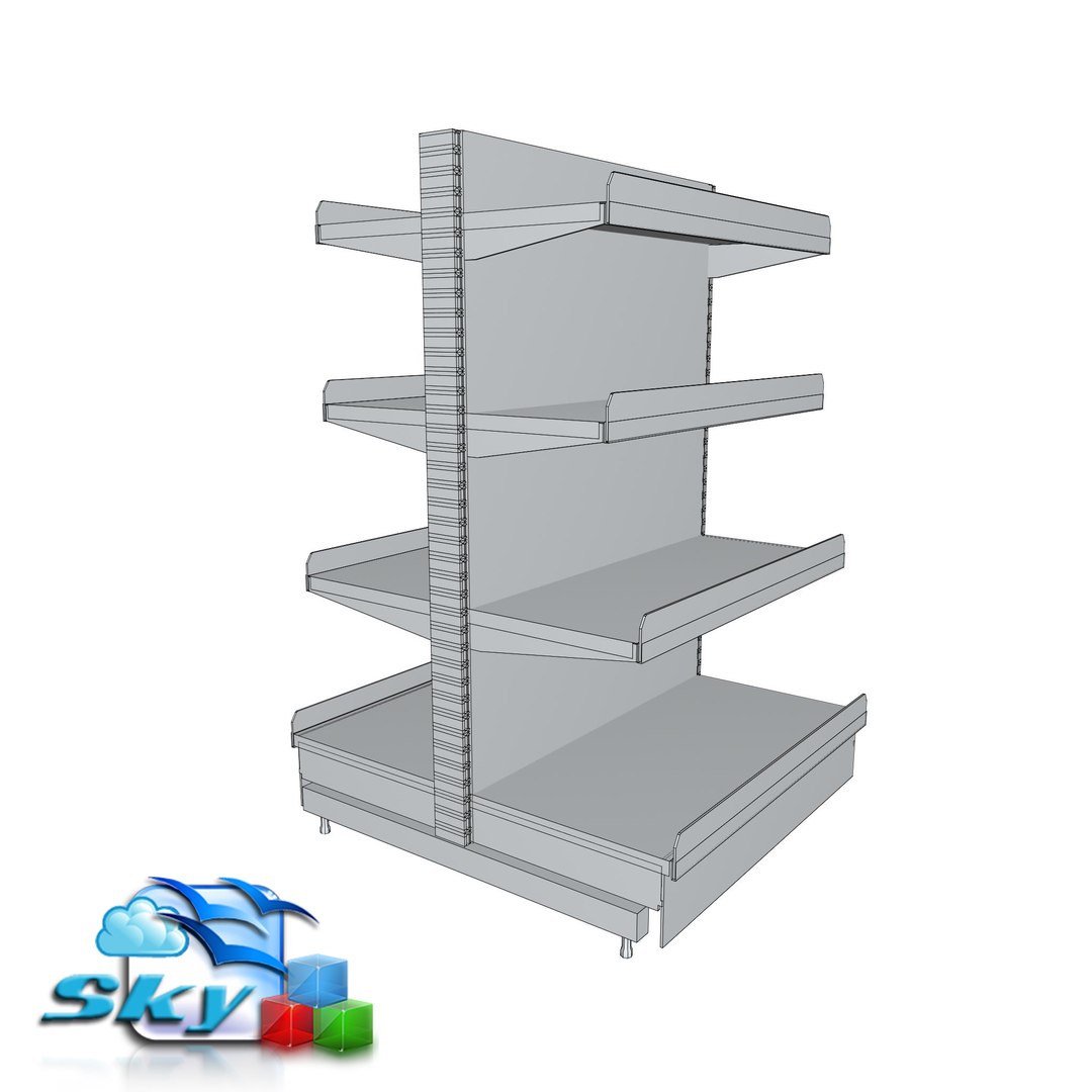 3d Product Gondolas Model