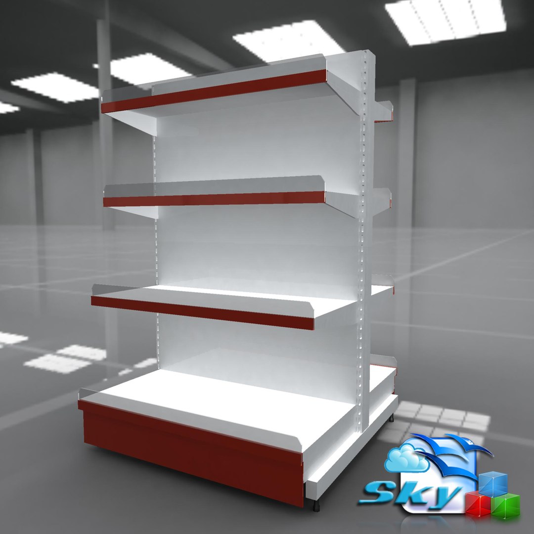 3d Product Gondolas Model