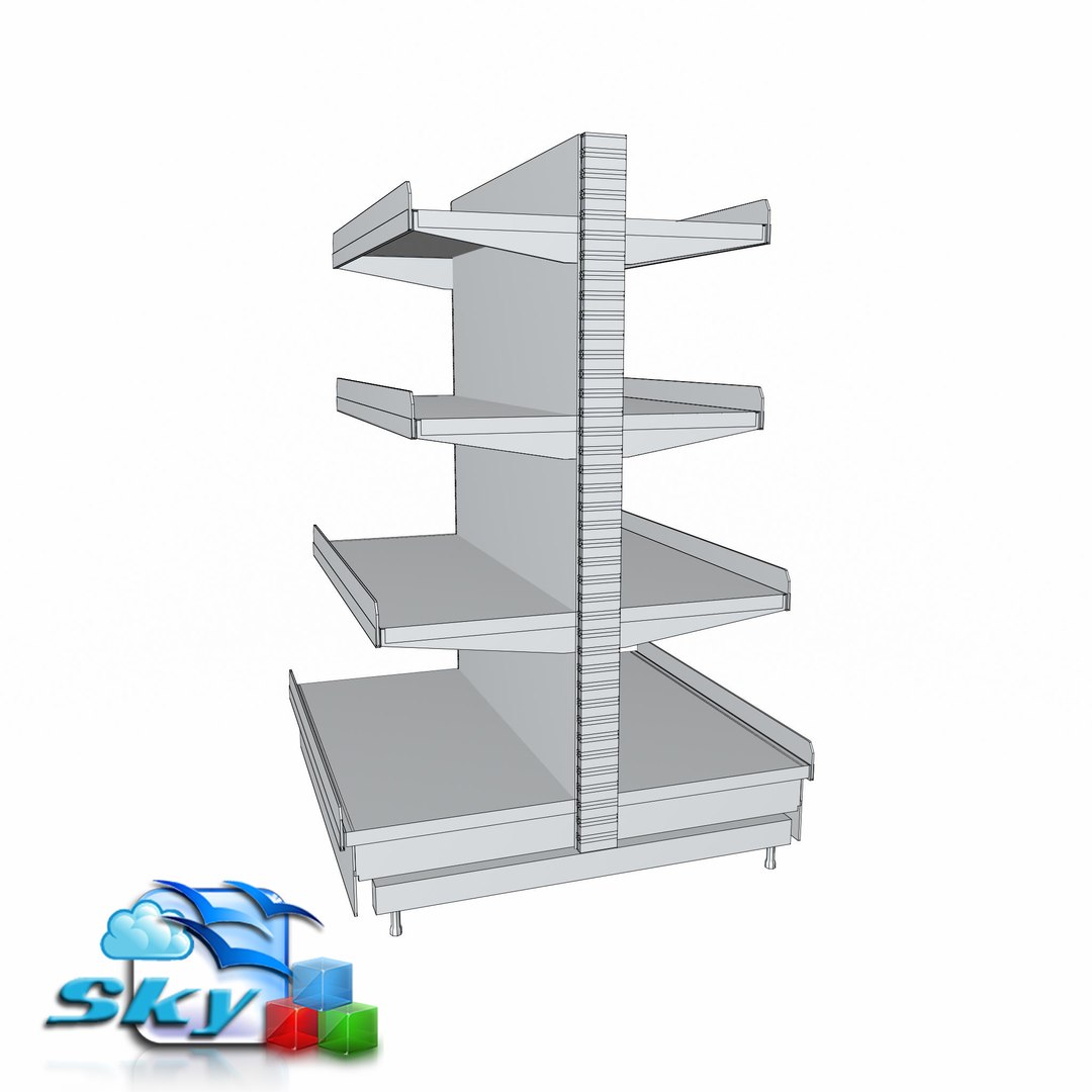 3d Product Gondolas Model