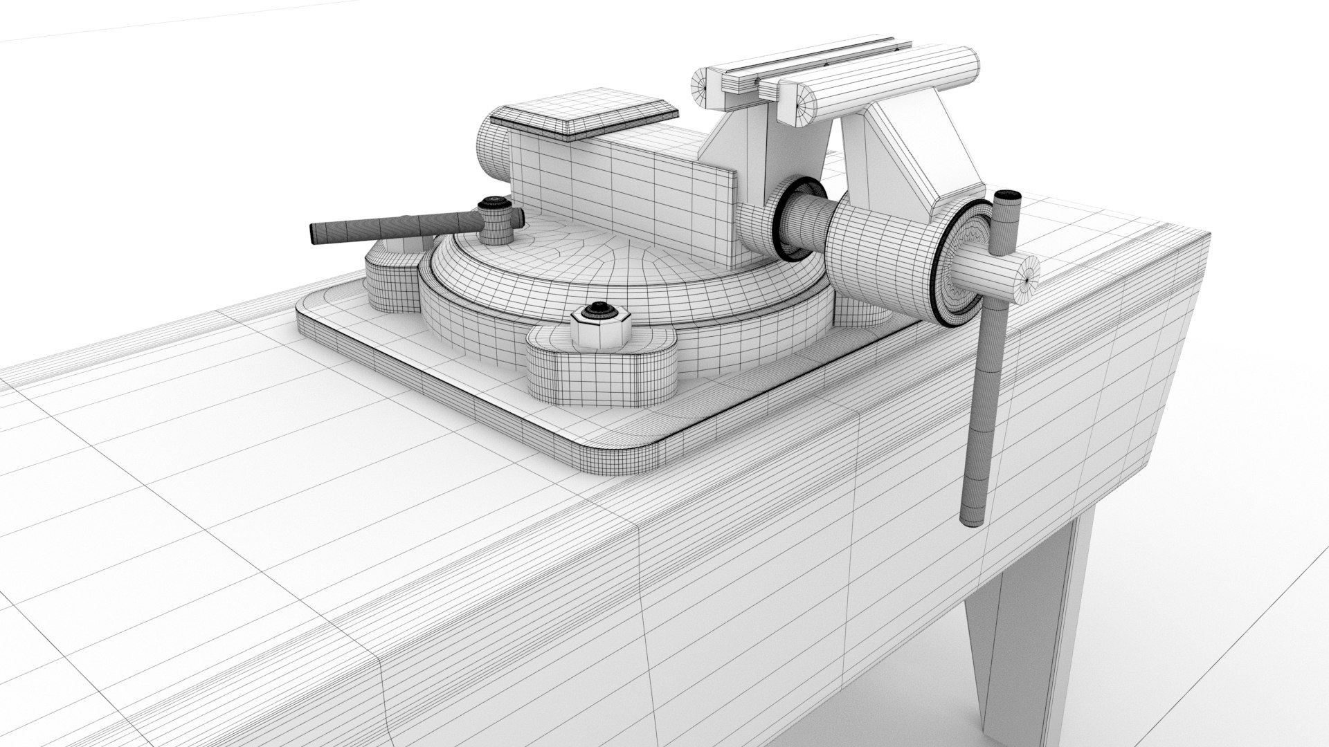 Laos Vintage Bench Vise 3D Model - TurboSquid 2342335