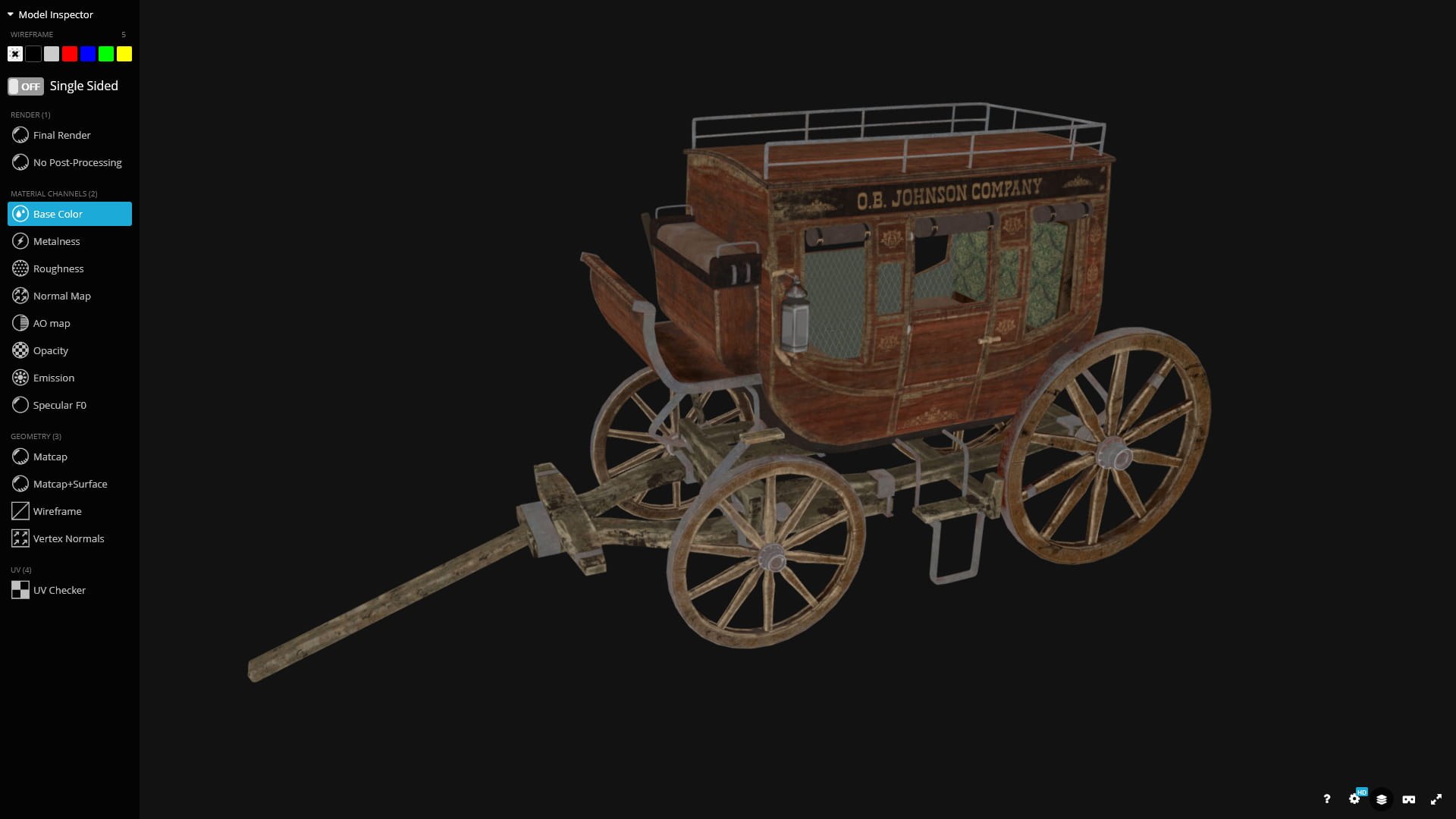 3D Stagecoach Game Ready Model - TurboSquid 1963441