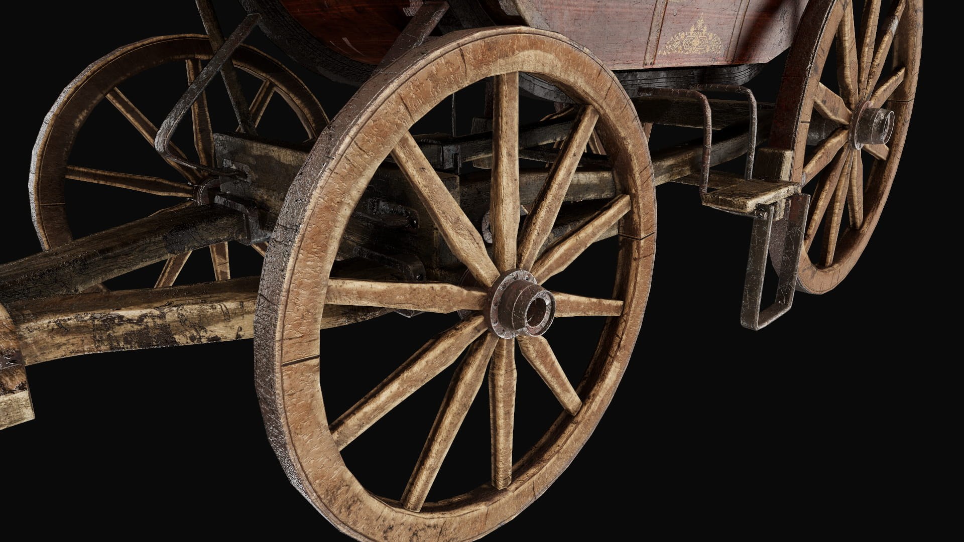 3D Stagecoach Game Ready Model - TurboSquid 1963441