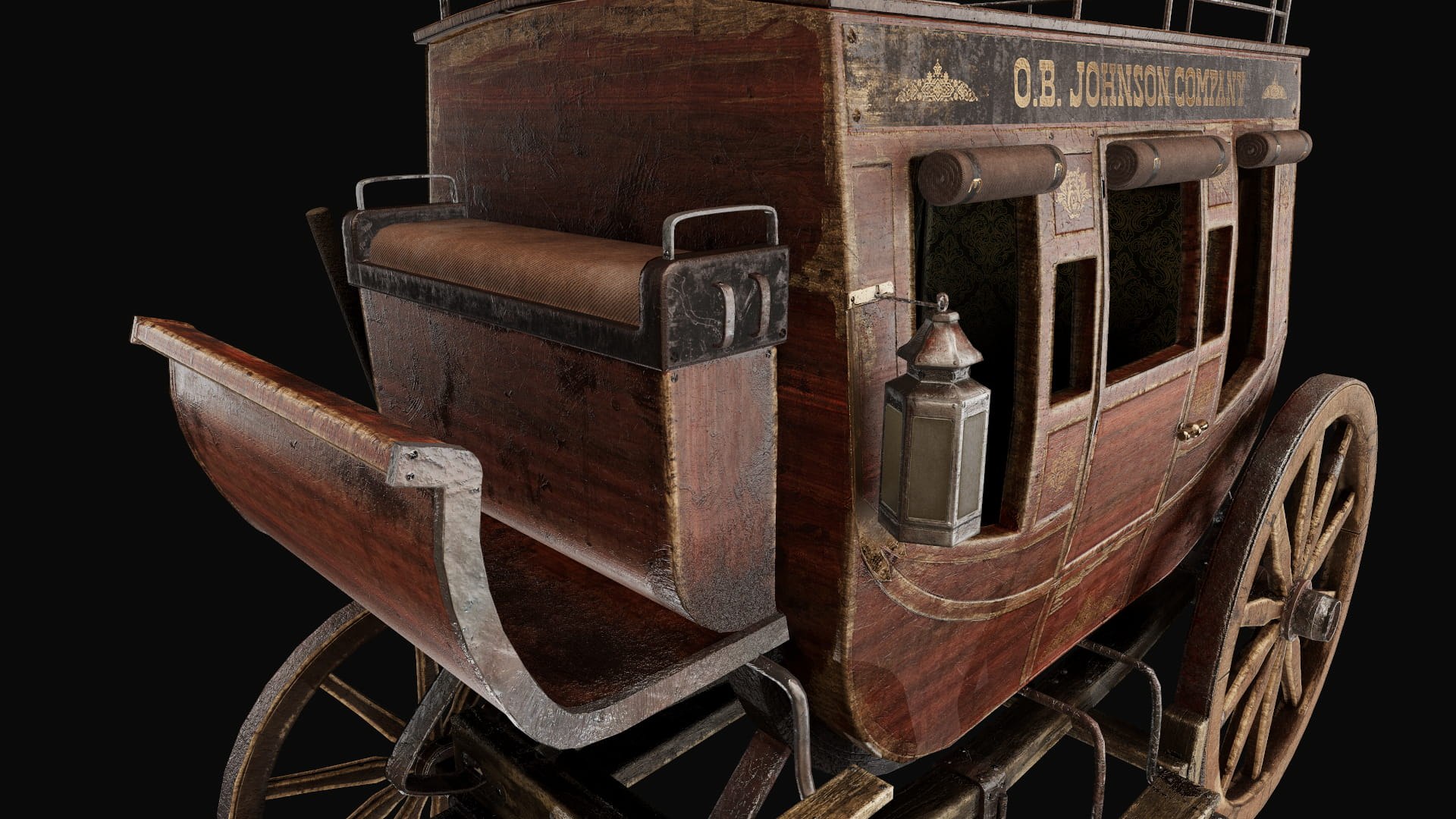 3D Stagecoach Game Ready Model - TurboSquid 1963441