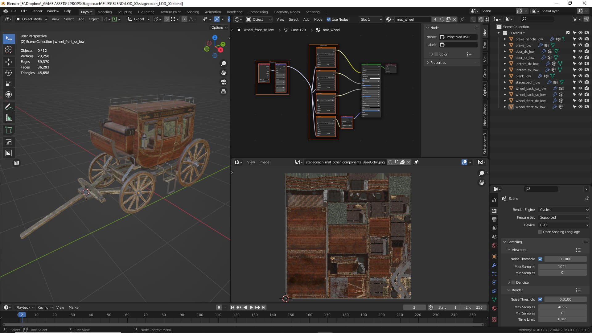 3D Stagecoach Game Ready Model - TurboSquid 1963441