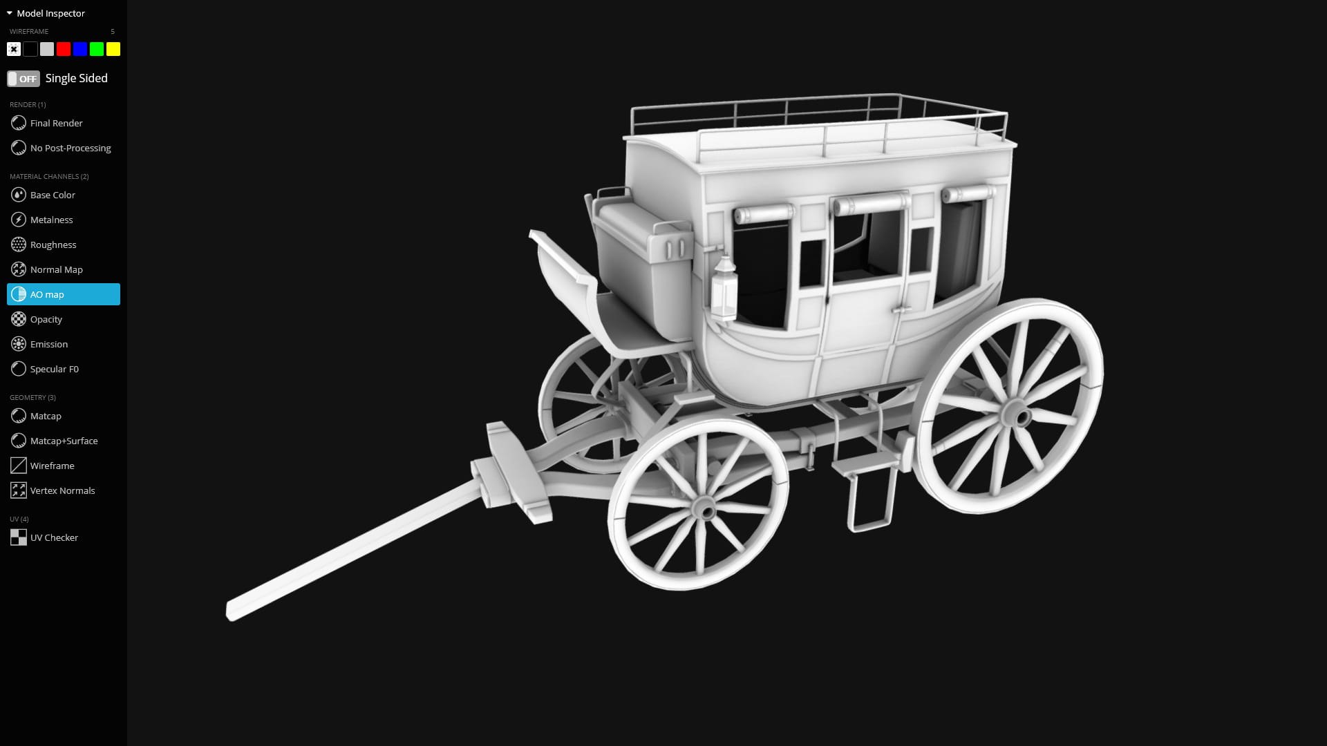 3D Stagecoach Game Ready Model - TurboSquid 1963441