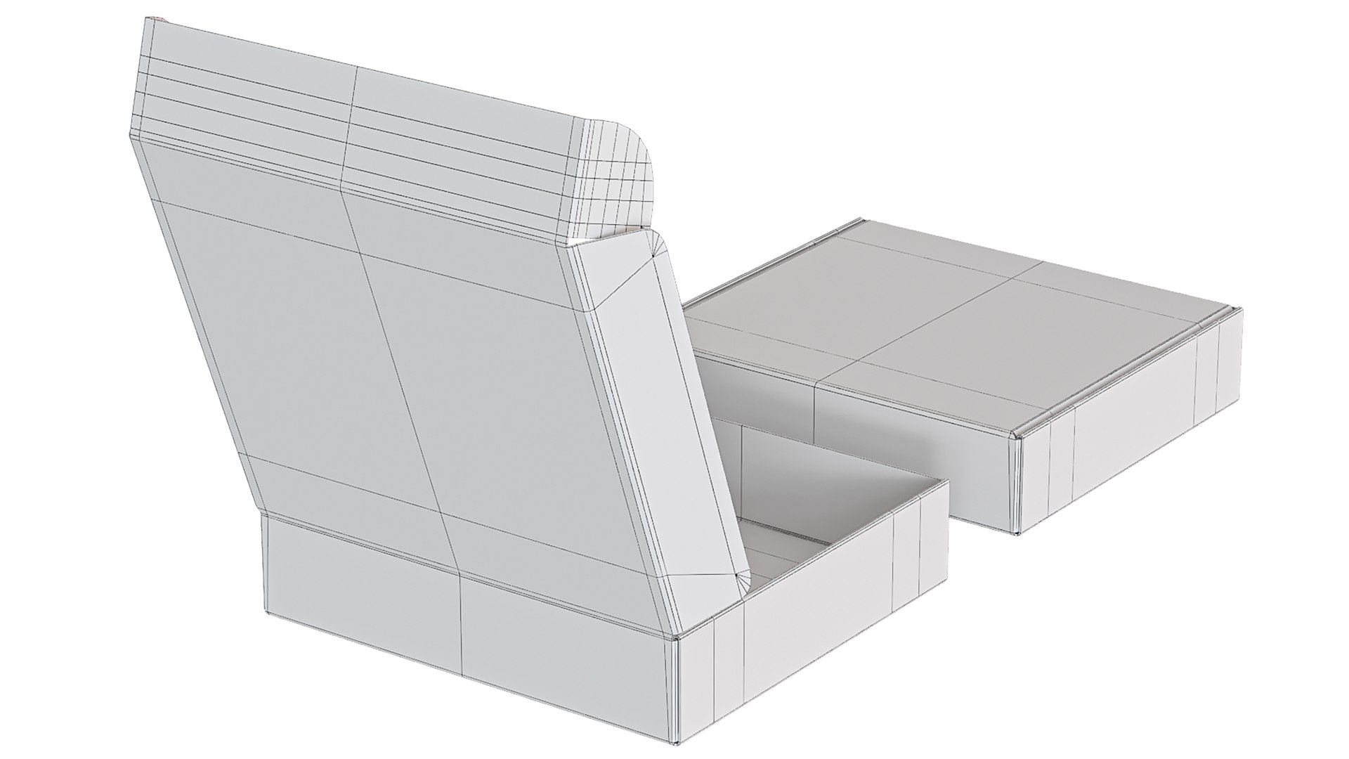 Cardboard Box FEFCO0427 - 003 3D Model - TurboSquid 1902218