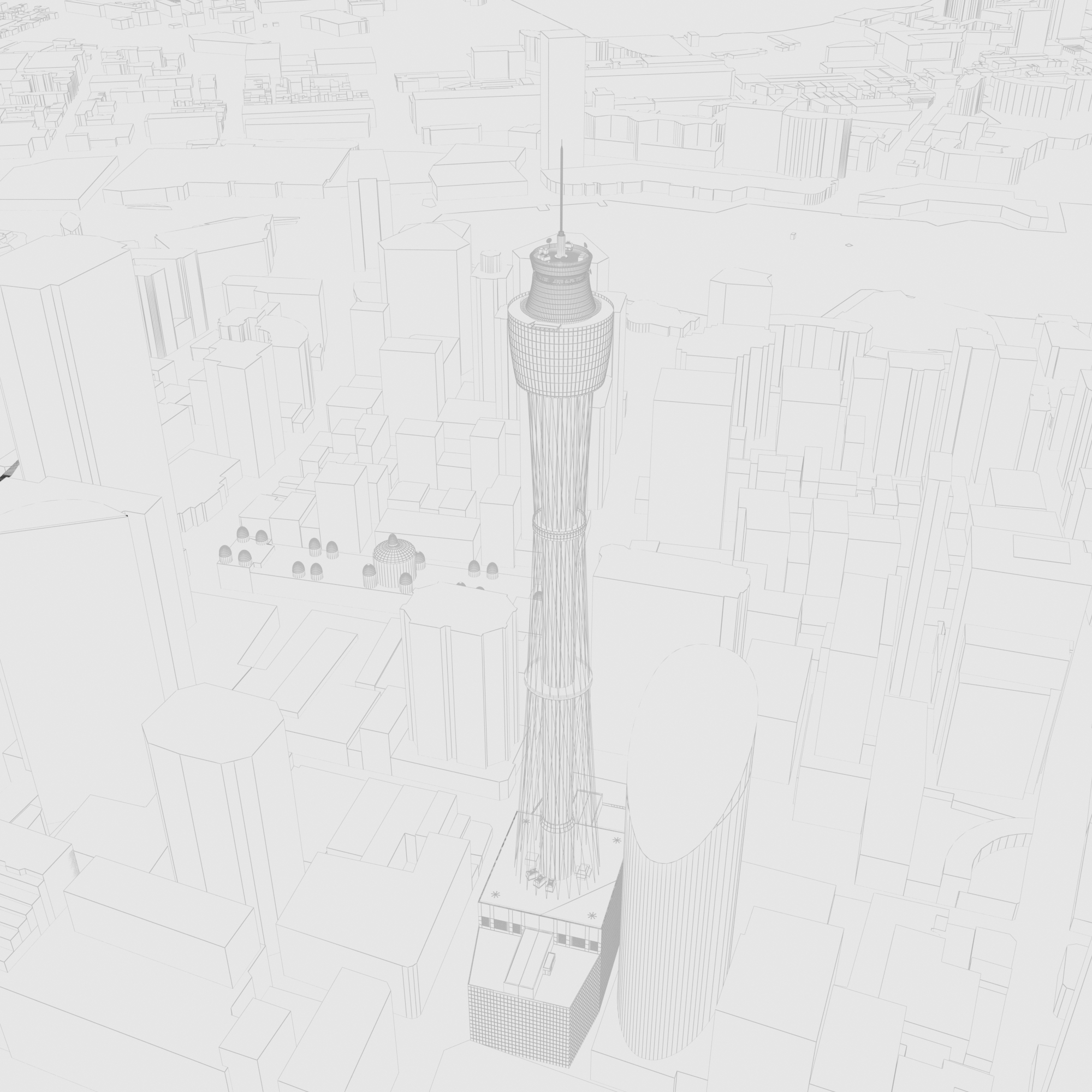 Sydney eye tower and environment model - TurboSquid 1761676