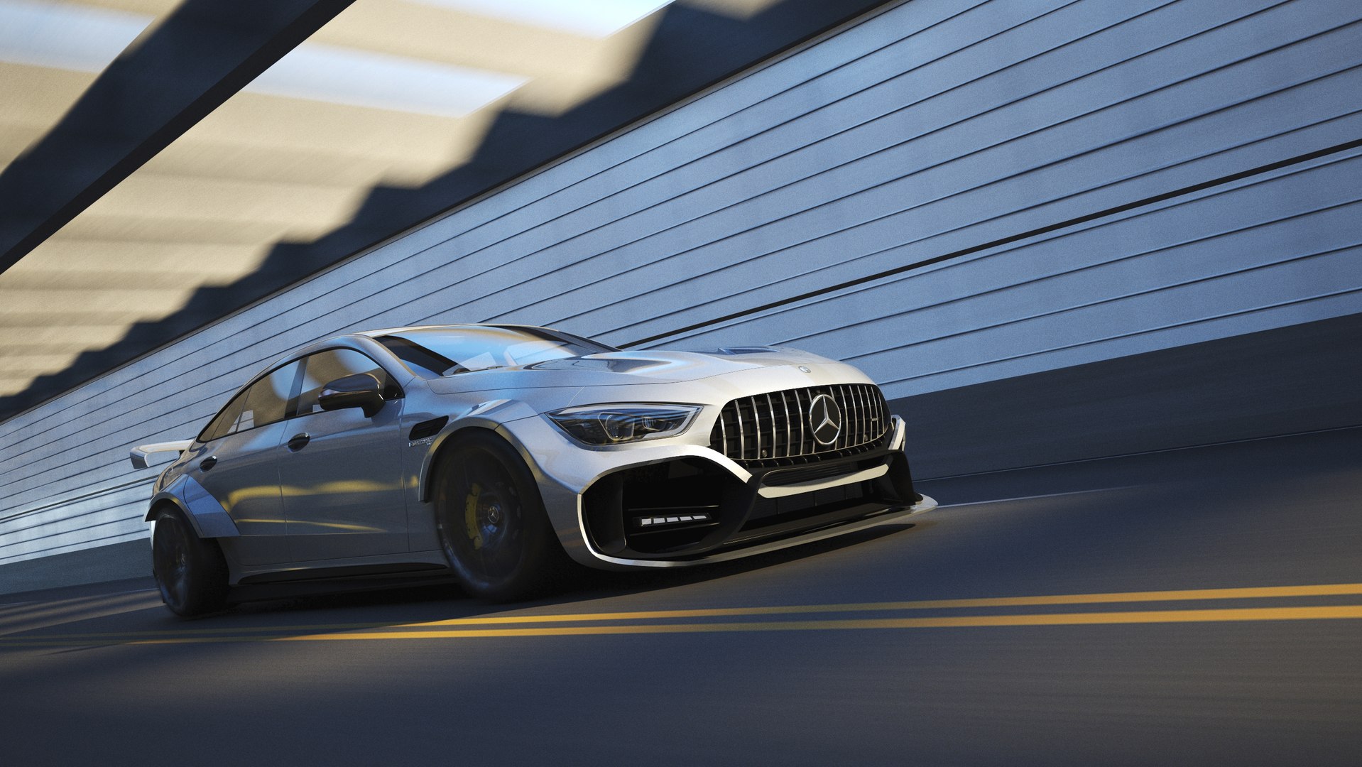 Auto Render Szene - Tunnel - 3dsmax - Vray 3D-Modell - TurboSquid 1551613