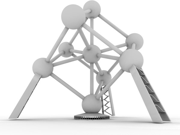 atomium expo brussel 3d model