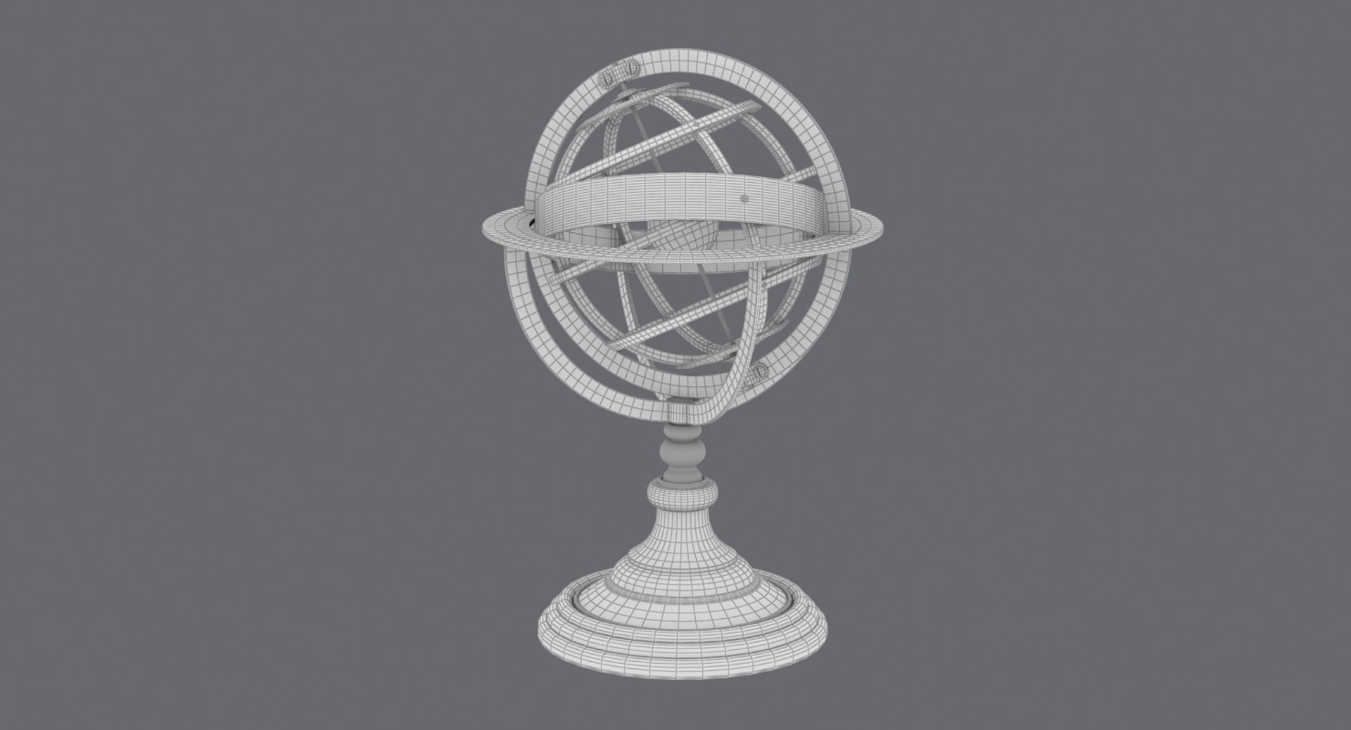 3d armillary sphere model