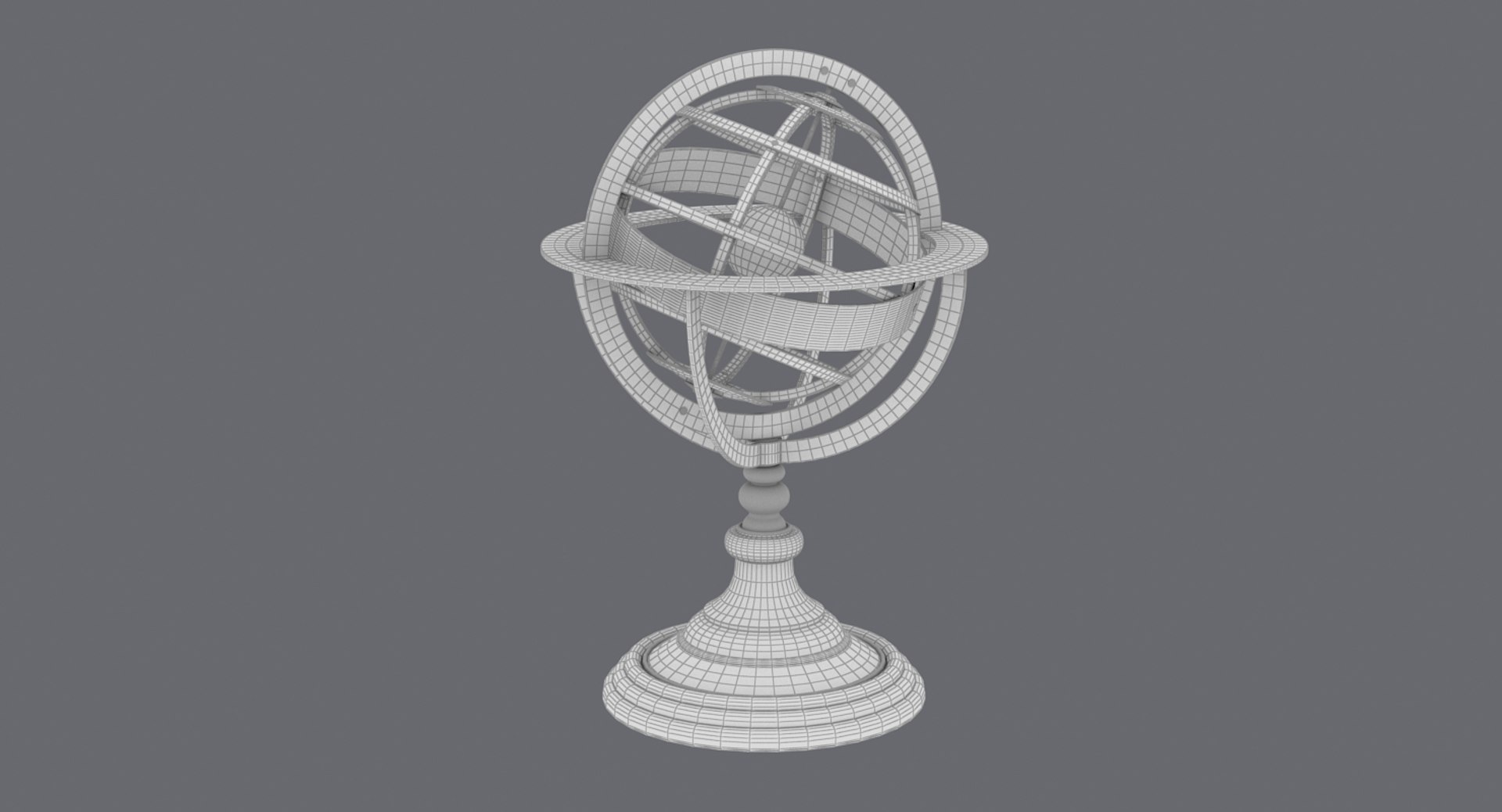 3d armillary sphere model
