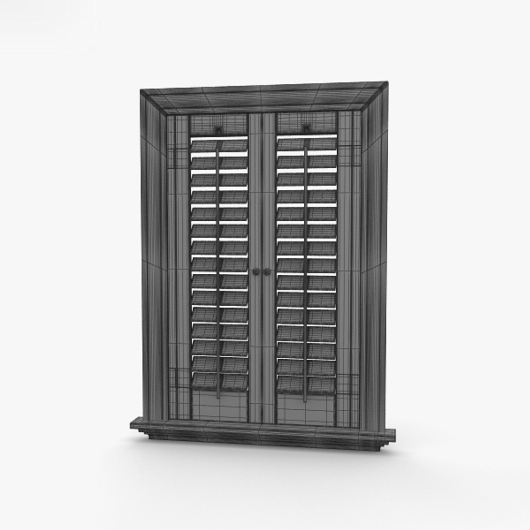 3D window shutter - TurboSquid 1481846