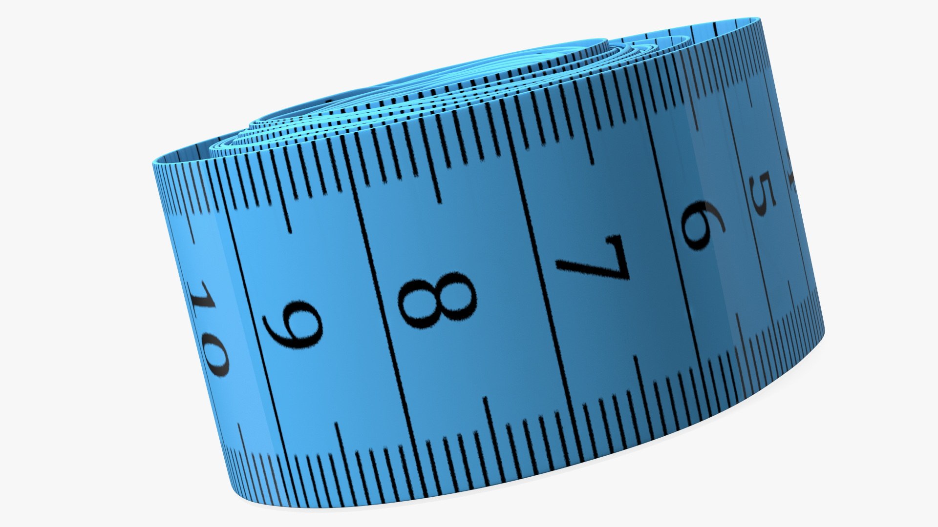 Blue Rolled Tailor Tape 3D Model - TurboSquid 2147267