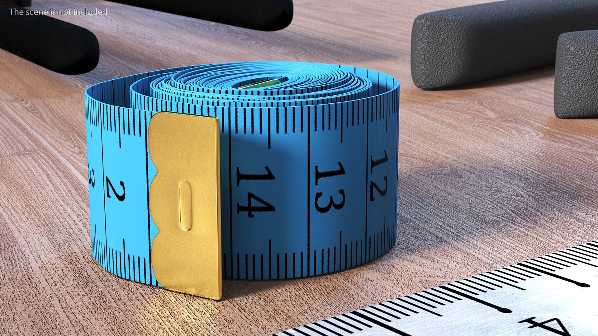 Blue Rolled Tailor Tape 3D Model - TurboSquid 2147267