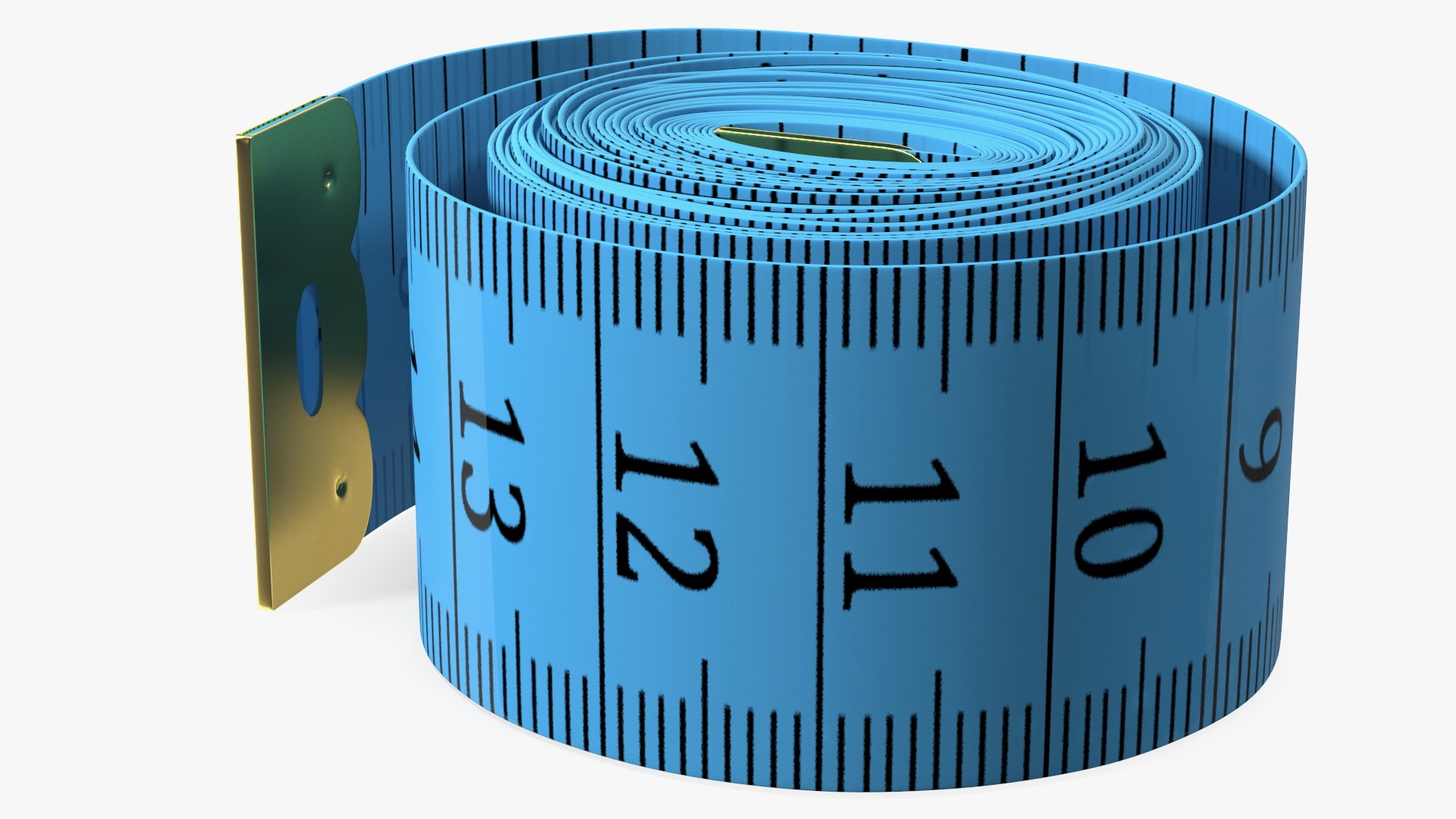 Blue Rolled Tailor Tape 3D Model - TurboSquid 2147267