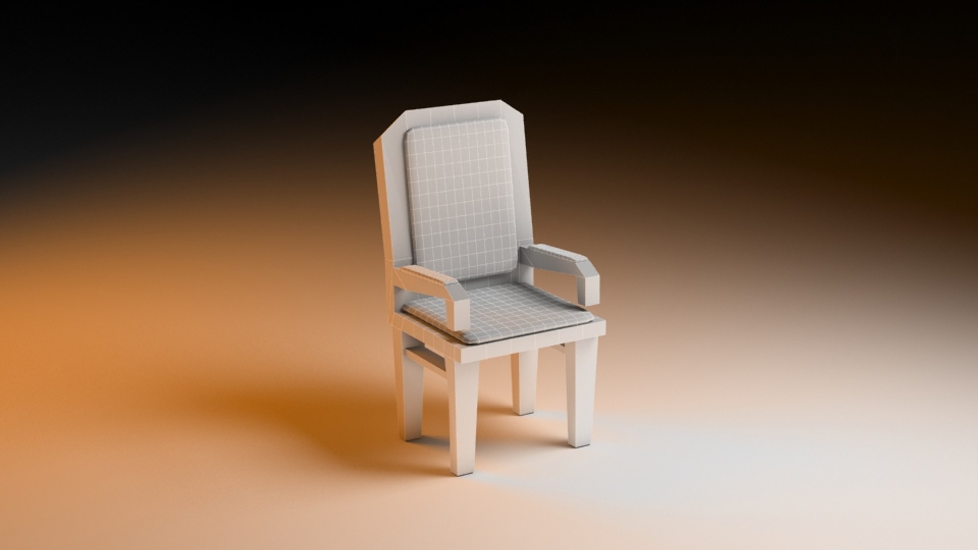 3d Model Of Simple Chair