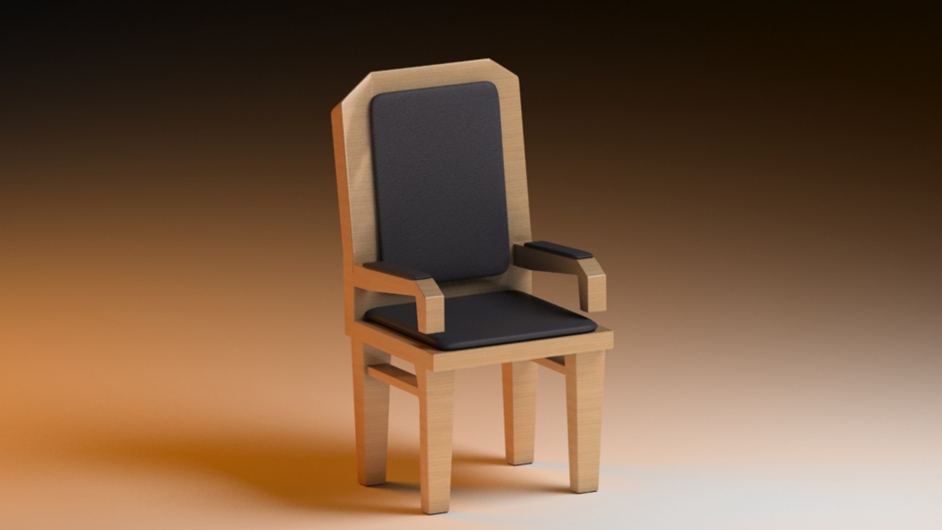 3d Model Of Simple Chair