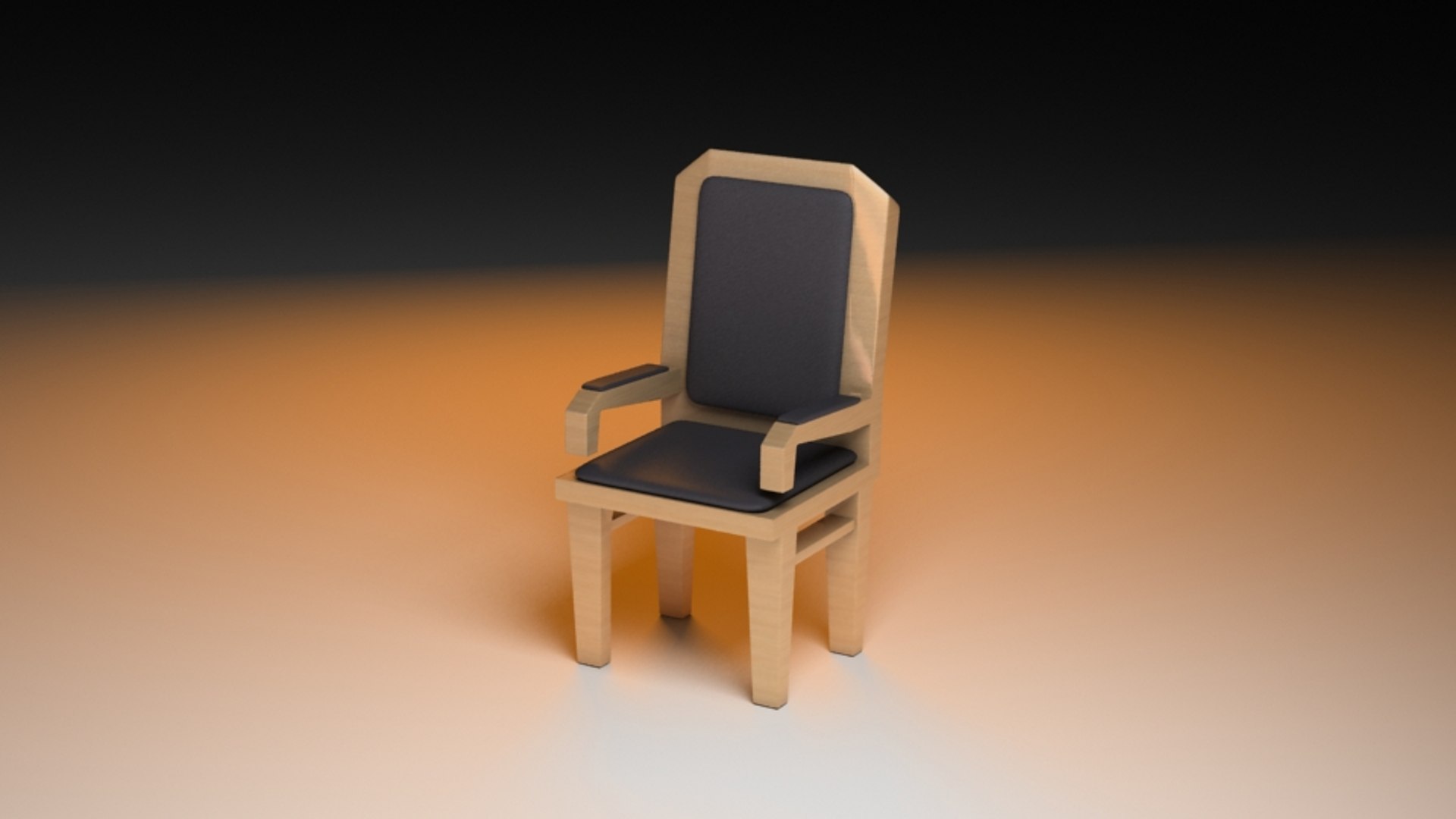 3d Model Of Simple Chair