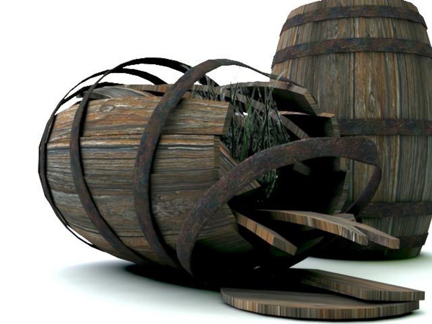 Barrel Broken 3D - TurboSquid 1187891