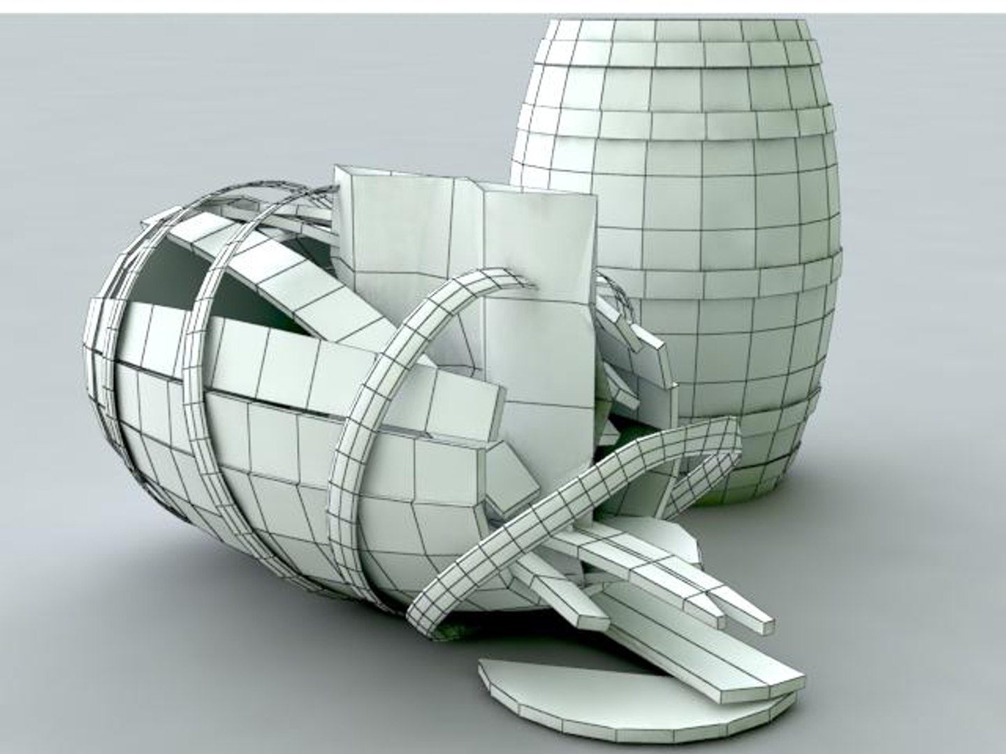 Barrel Broken 3D - TurboSquid 1187891
