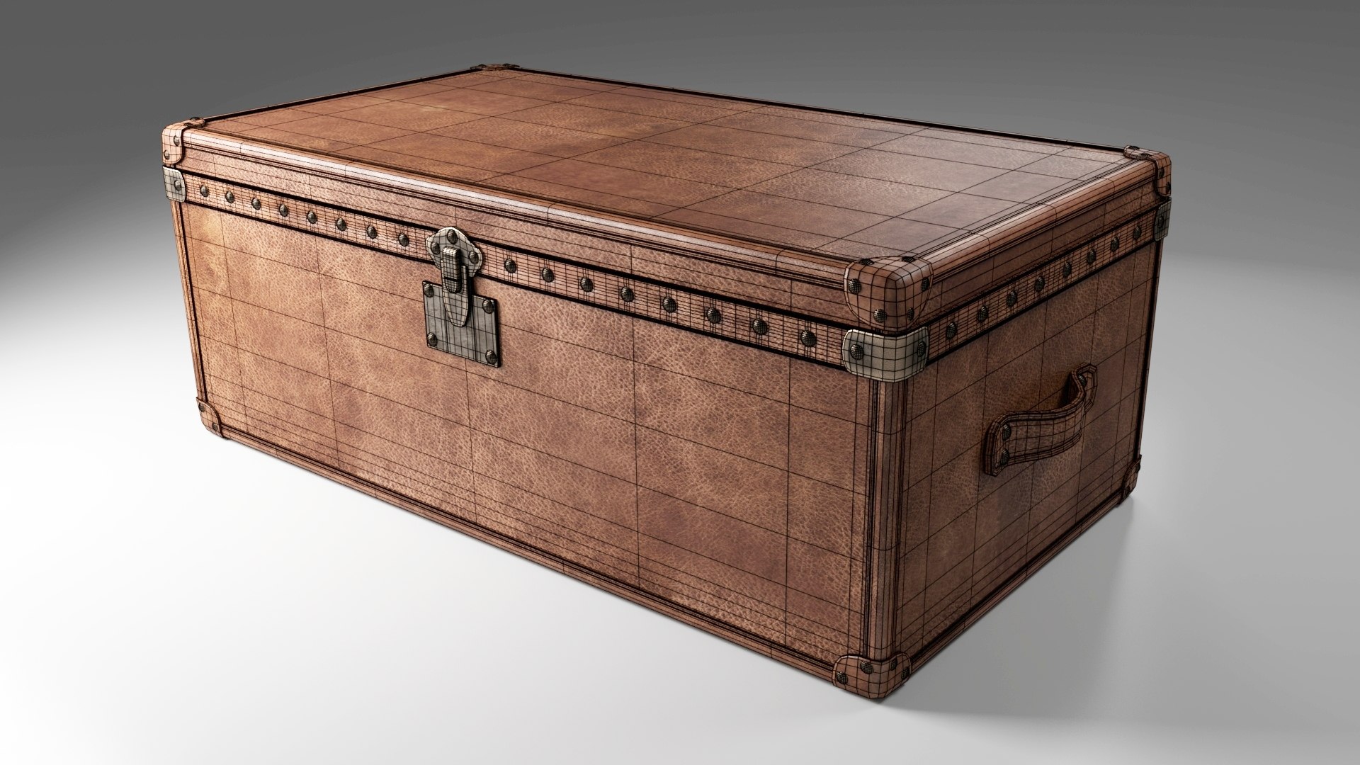 Trunk Vintage Blender 3d Obj