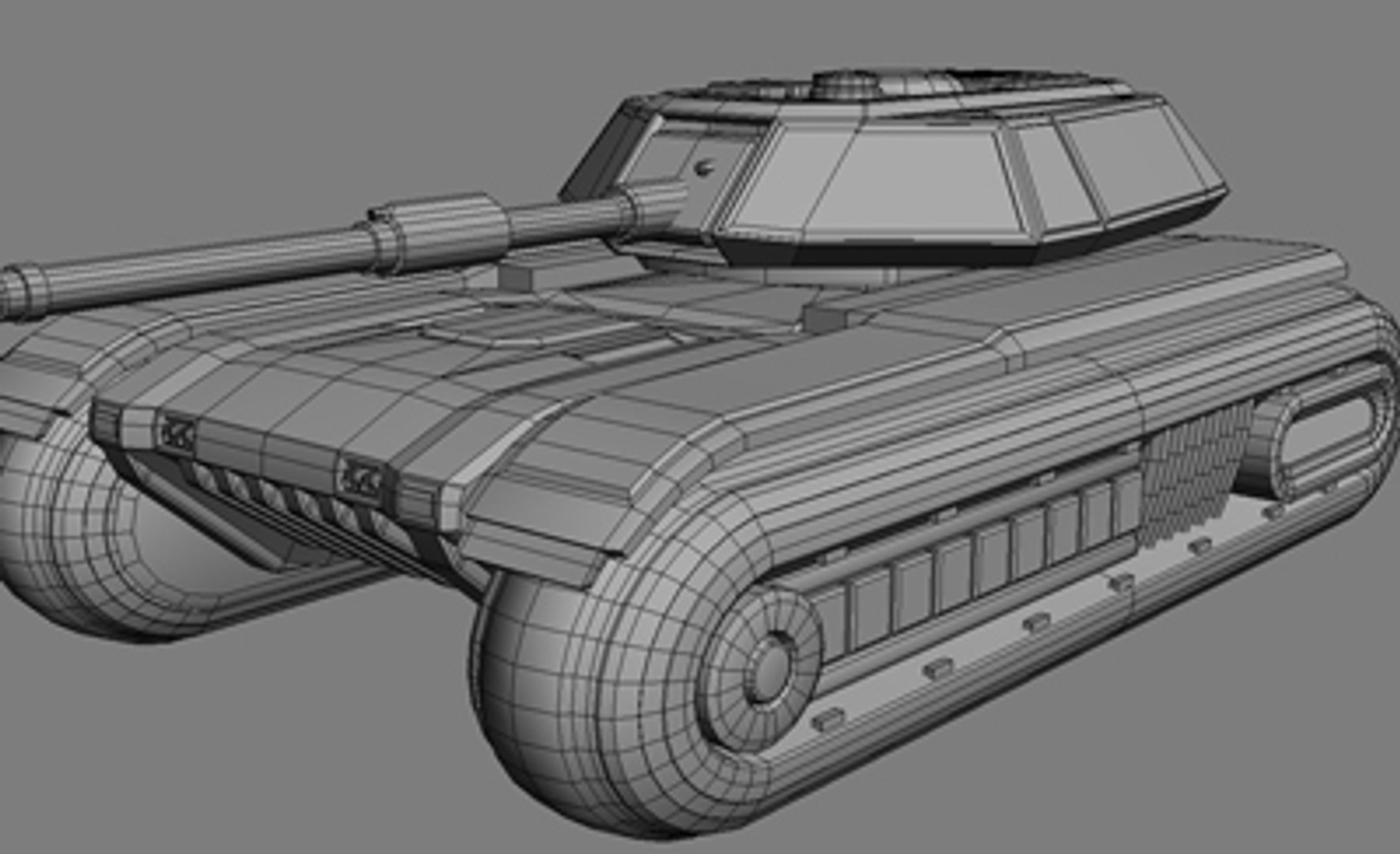 3d Model Tank Futuristic