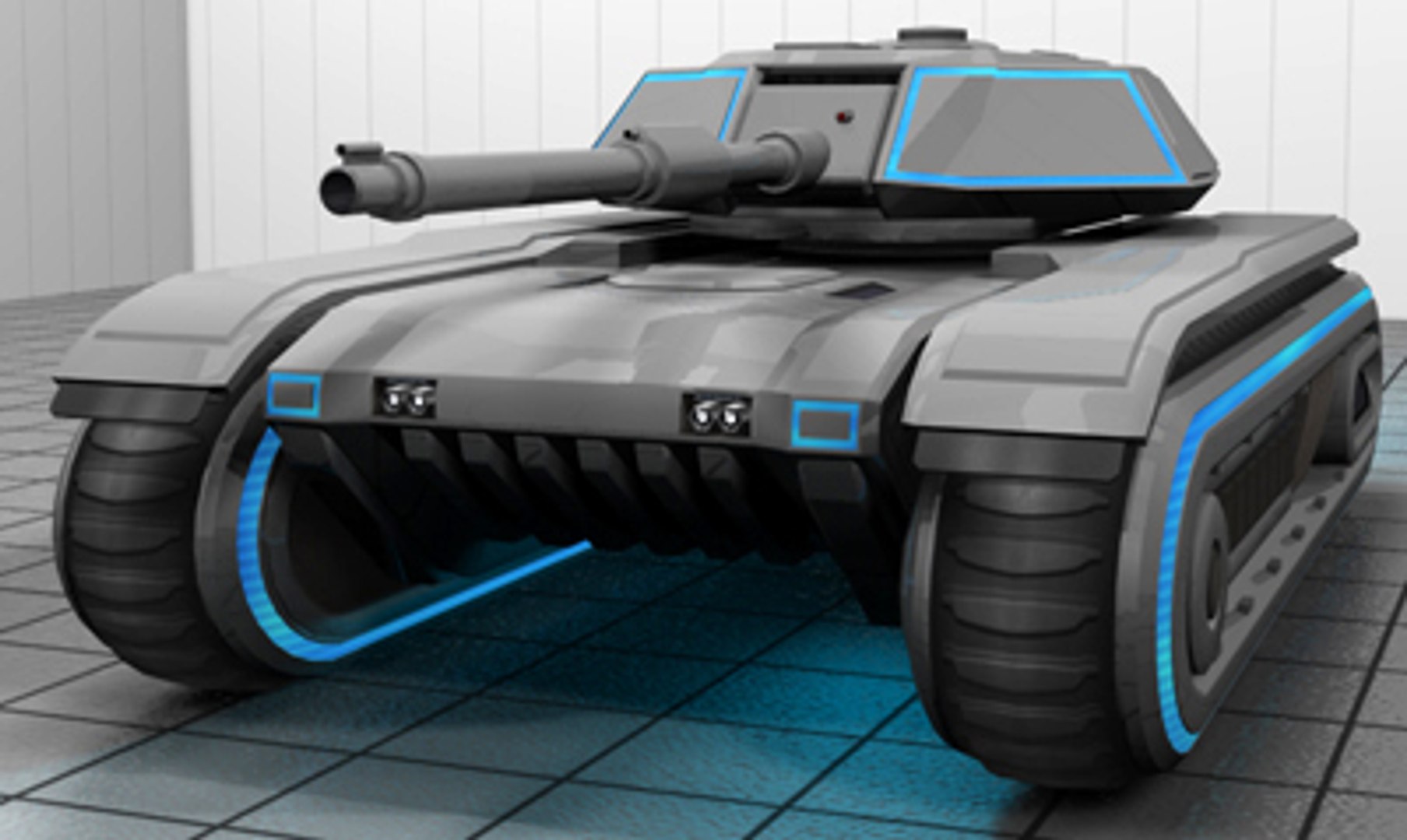 3d Model Tank Futuristic